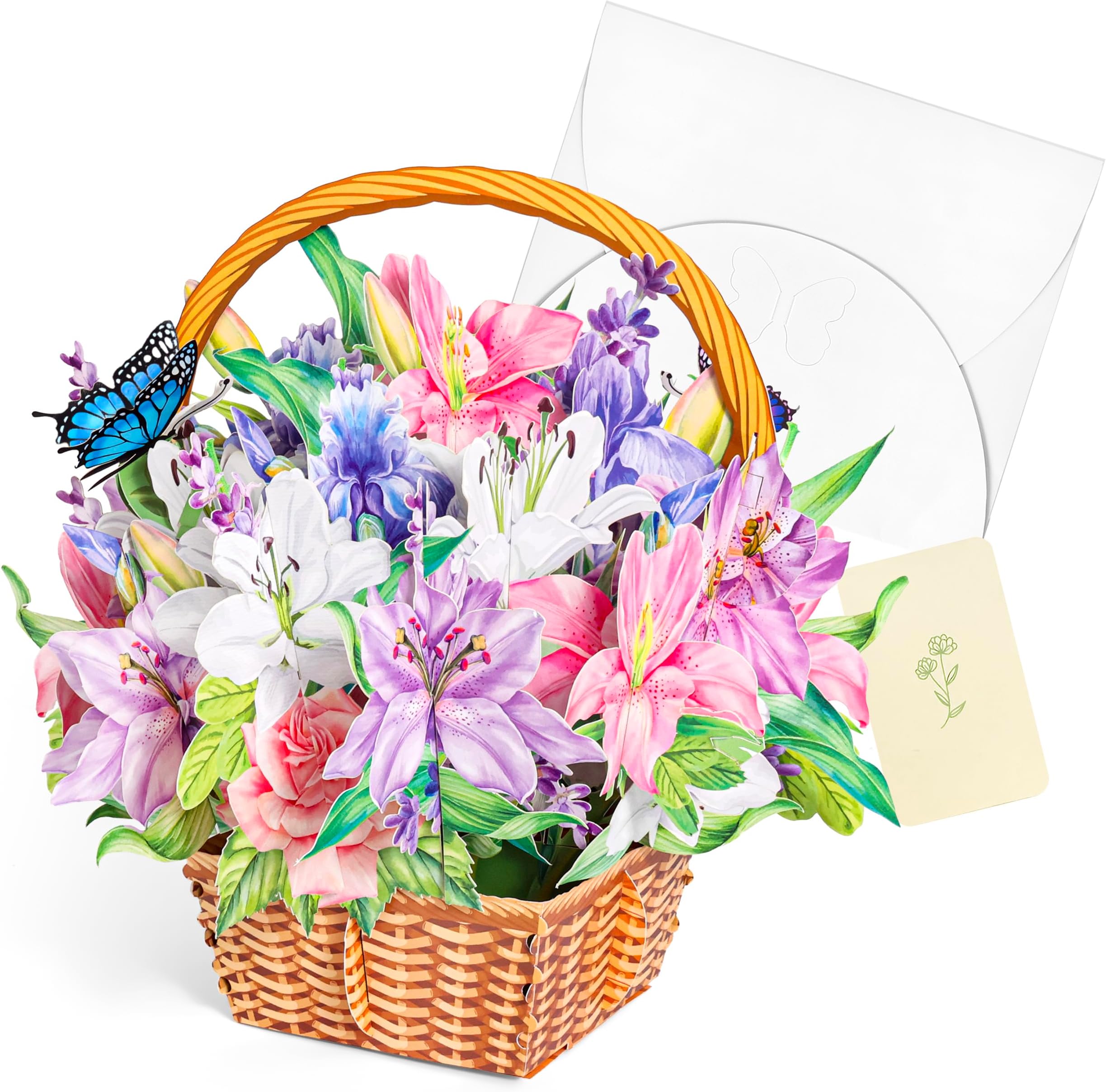 Amazon.com : 3D Pop Up lilly Flower Bouquet Card - Unique life size ...