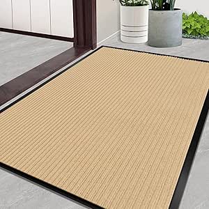 Door Mat Heavy Duty Outdoor Indoor Doormat Low Profile Front Door Mat ...