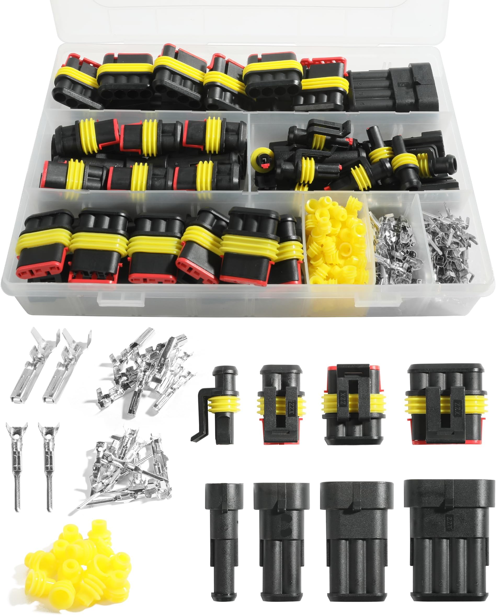 Amazon.com: Zlirfy 352Pcs Automotive Electrical Connectors,Waterproof ...