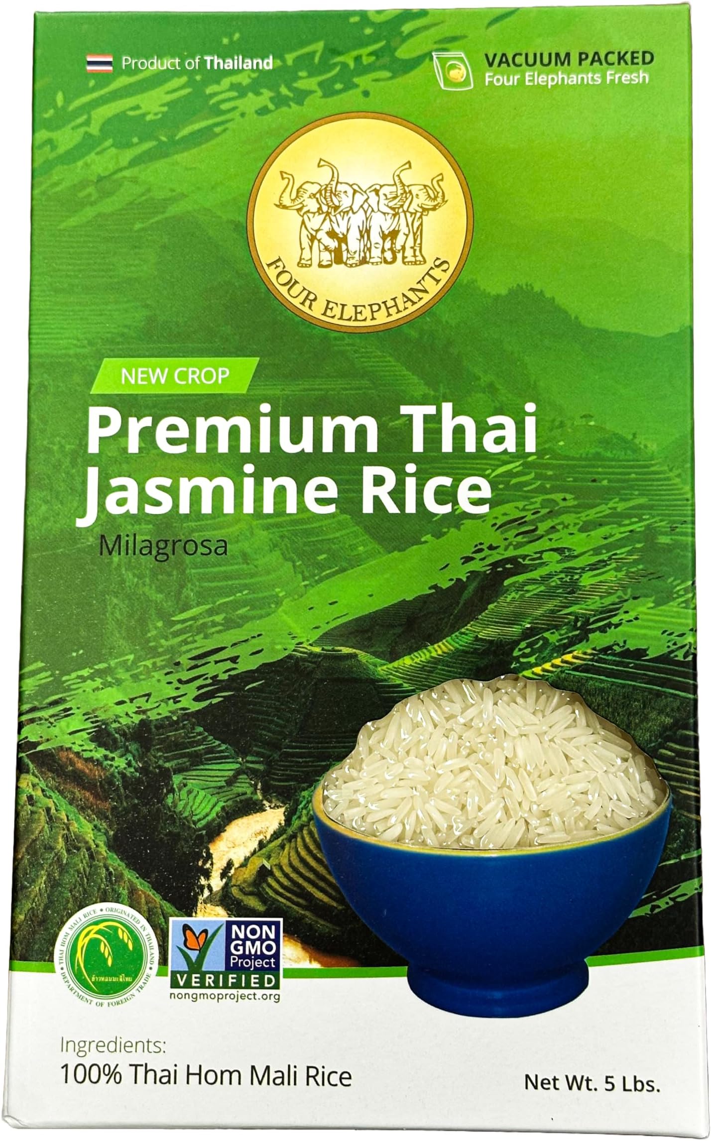Amazon.com : Three Ladies Rice (Jasmine Extra Super Quality, 25 lbs ...