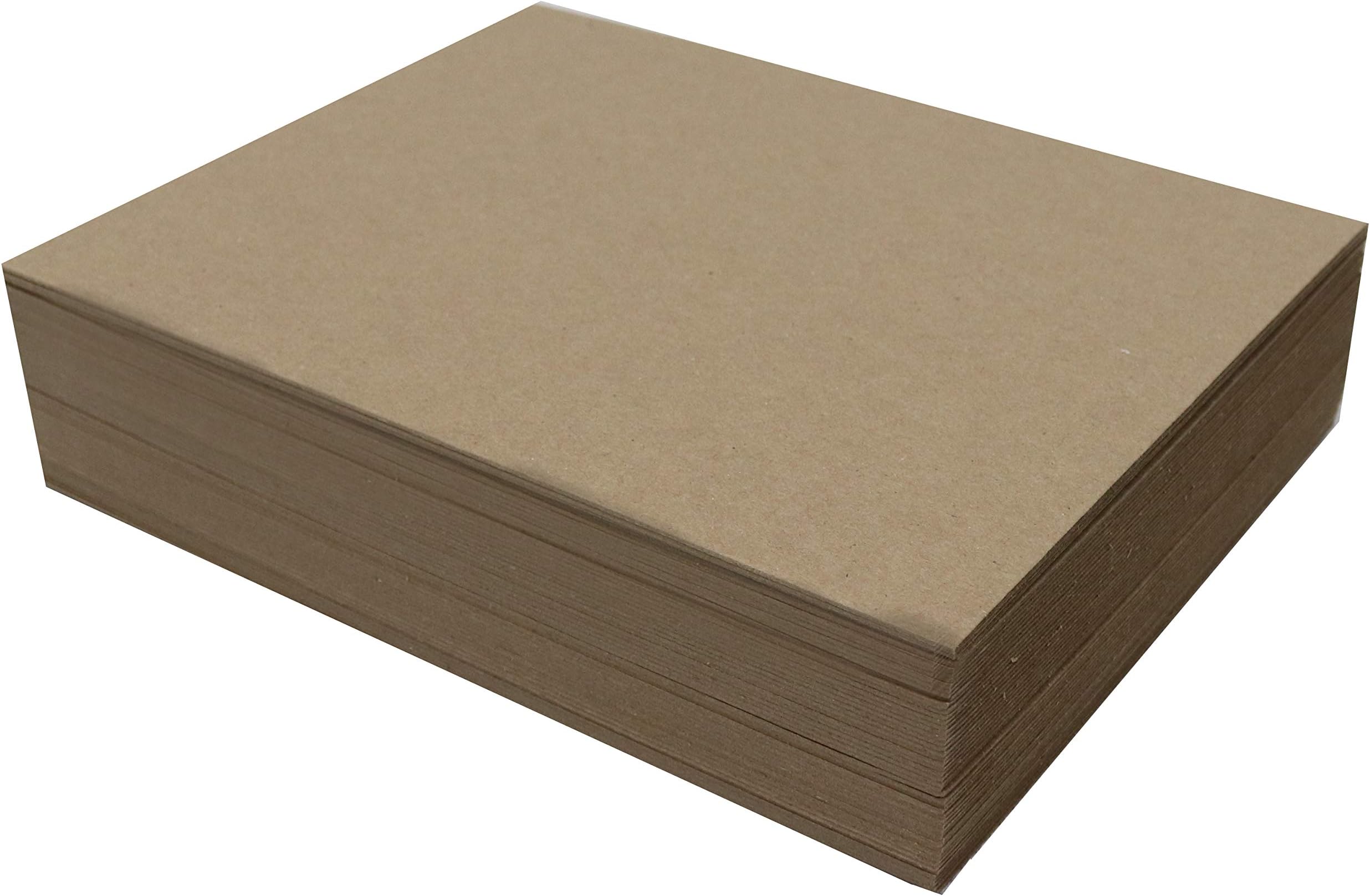 Amazon.com : 8.5 x 11 Inches 70 Point Kraft Heavy Duty Chipboard Sheets ...
