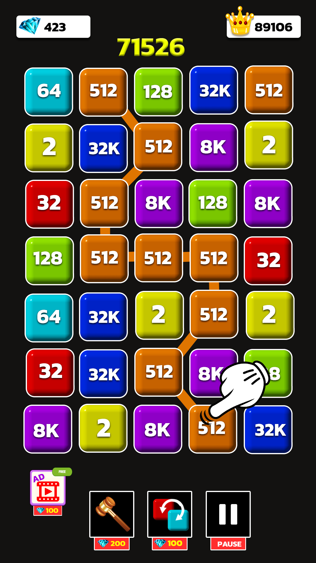 2248 Number Puzzle Block Numbers Merge Master 3D: Merge 2248 Match ...