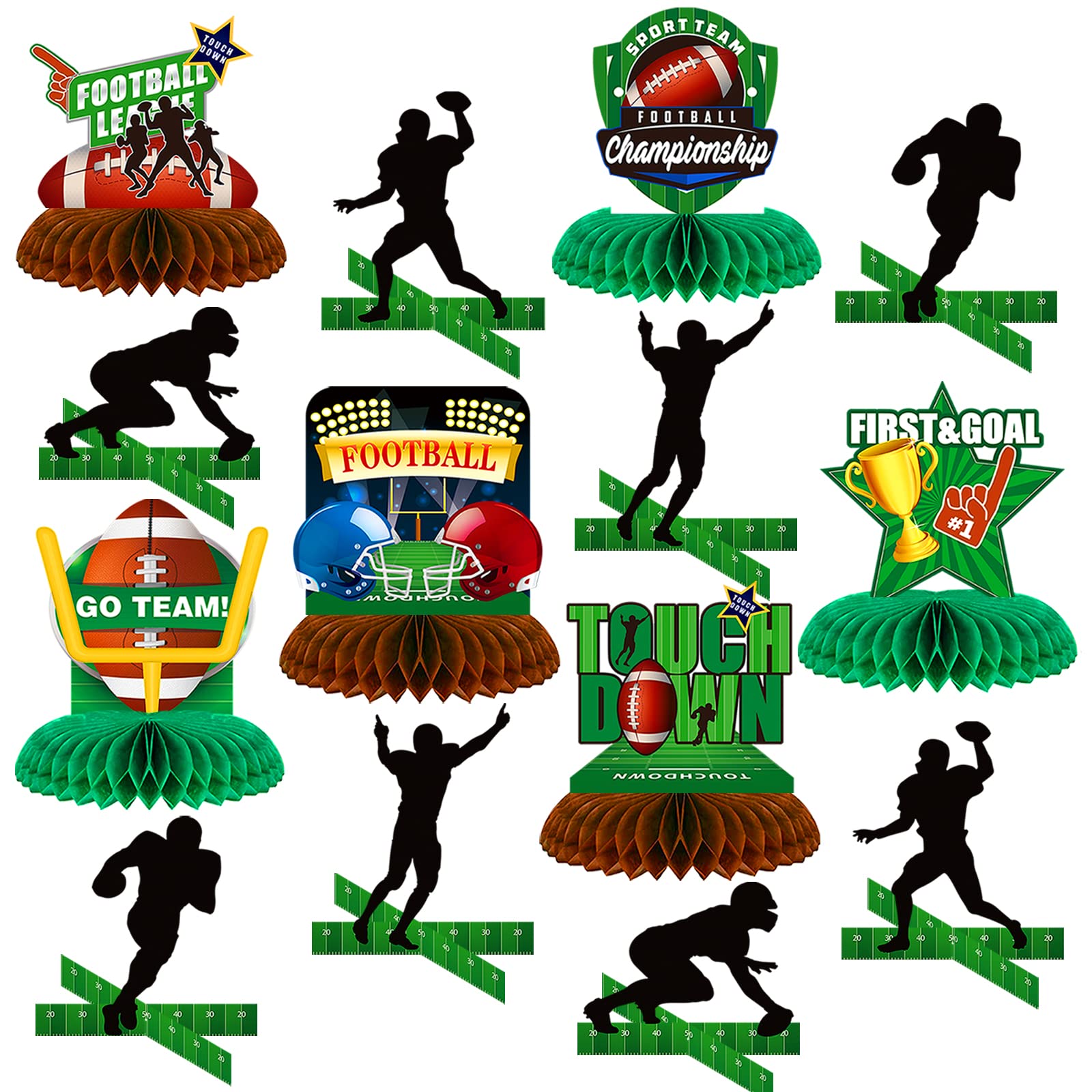 Snapklik.com : WEEPA 14-Piece Football Party Decorations