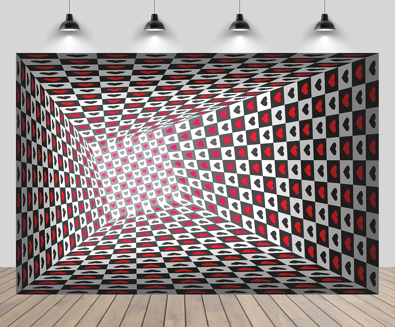 Amazon.com : CHNYWORK 6x4ft Wonderland Backdrop Black and White ...
