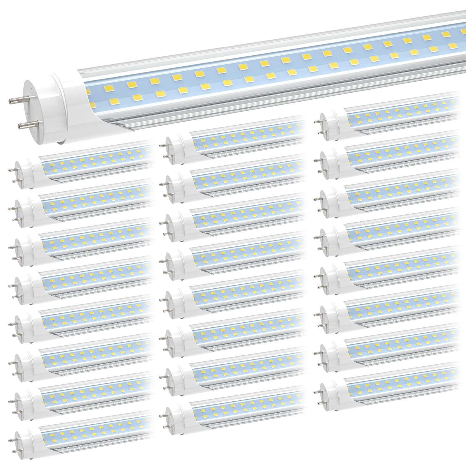 JESLED T8 T10 T12 4foot LED Type B Tube Light Bulbs, 24W 4FT Dual-end ...