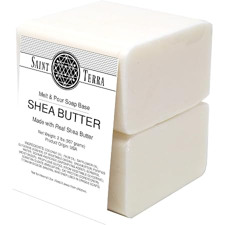 Amazon.com : Saint Terra - Shea Butter Melt & Pour Soap Base, 2 Pounds ...