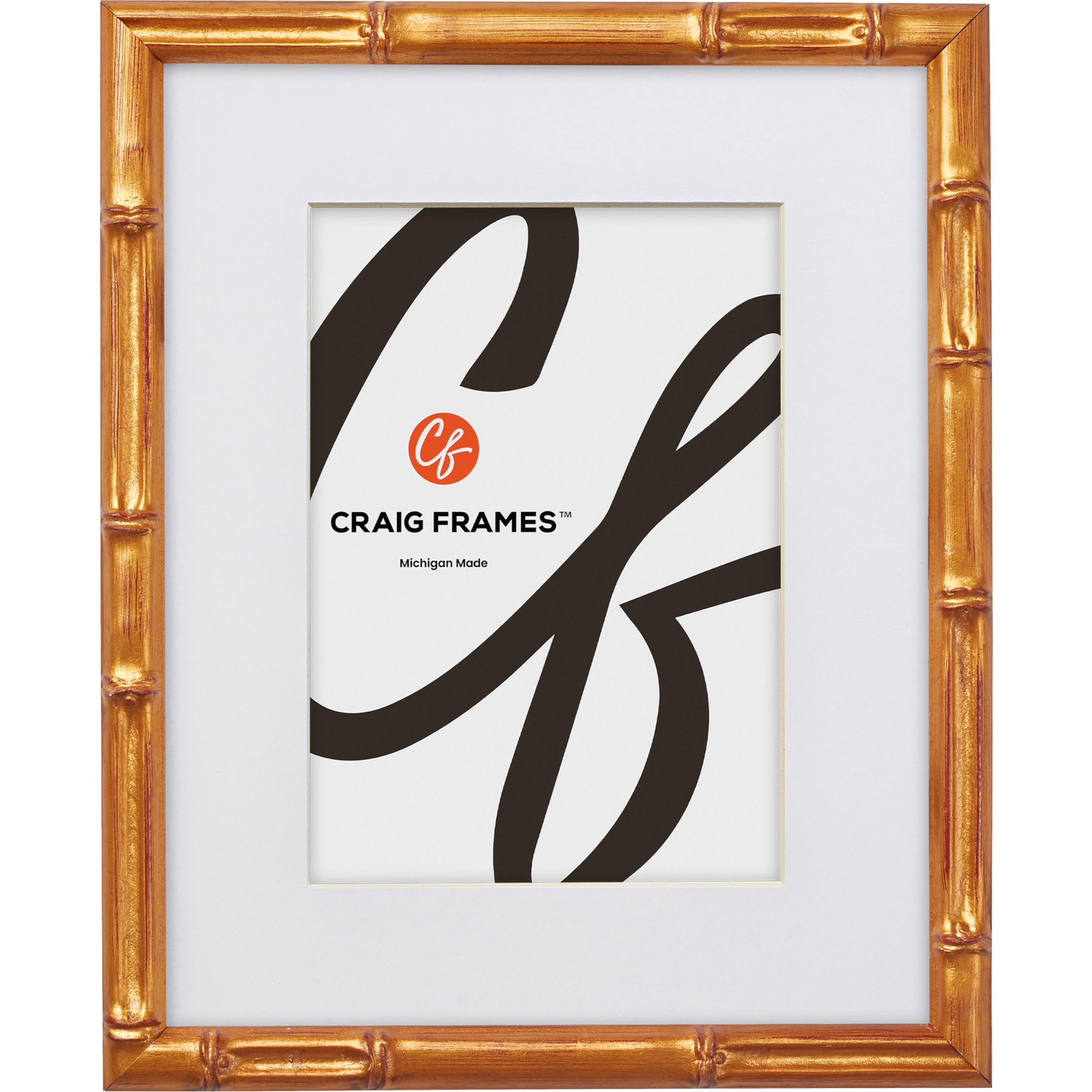 Amazon.com - Craig Frames Faux Bamboo, 12x15 Picture Frame Matted for ...
