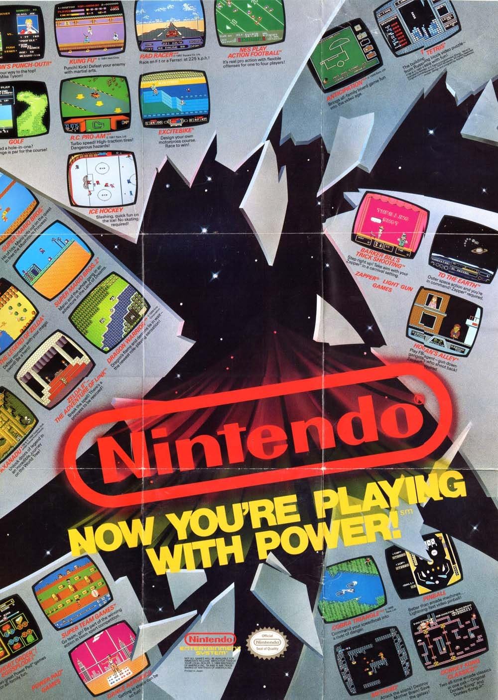 Amazon.com: Vintage Nintendo NES Promotional Poster : Home & Kitchen