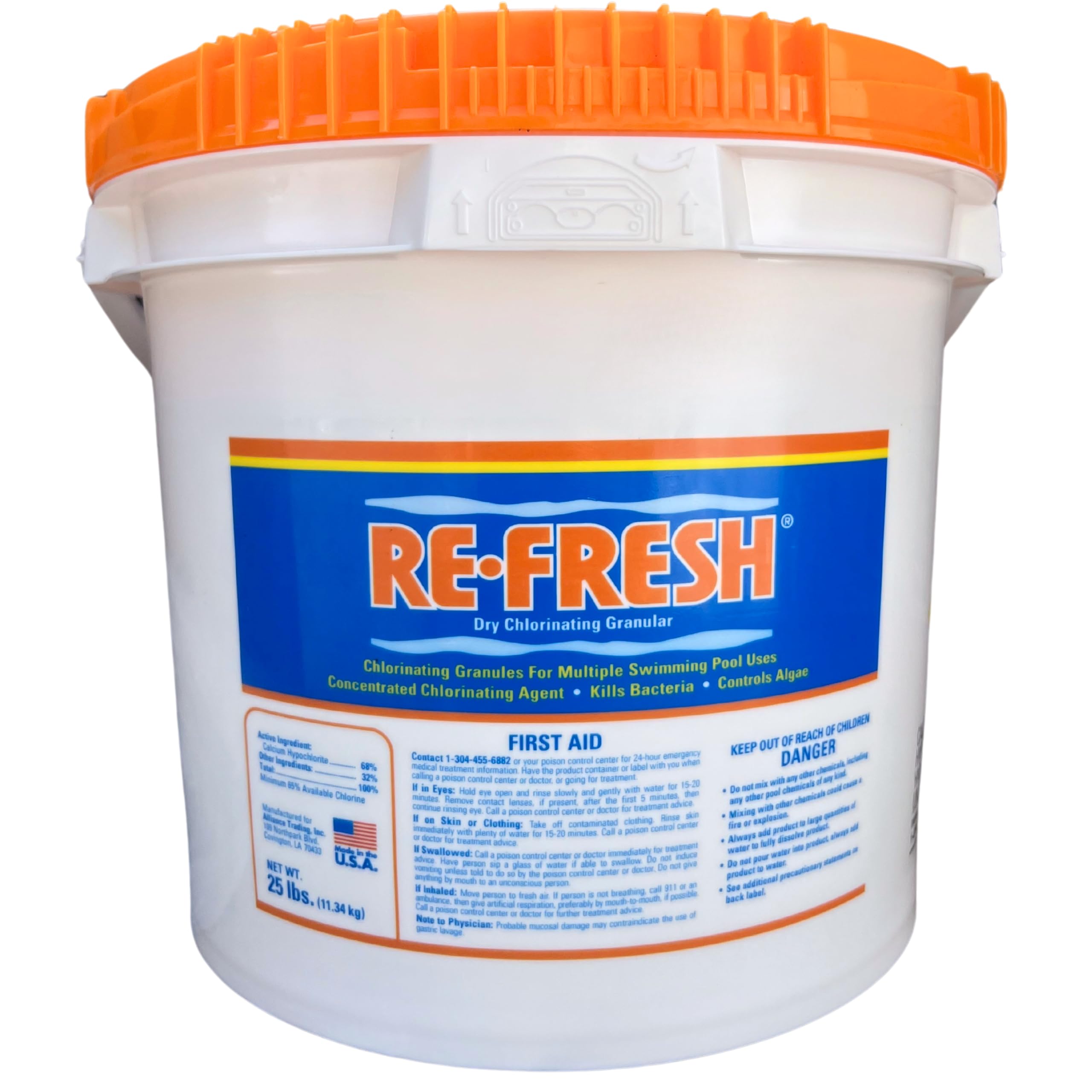 Amazon.com : Refresh Granular 68% Active Chlorine Shock | 25-Pound ...