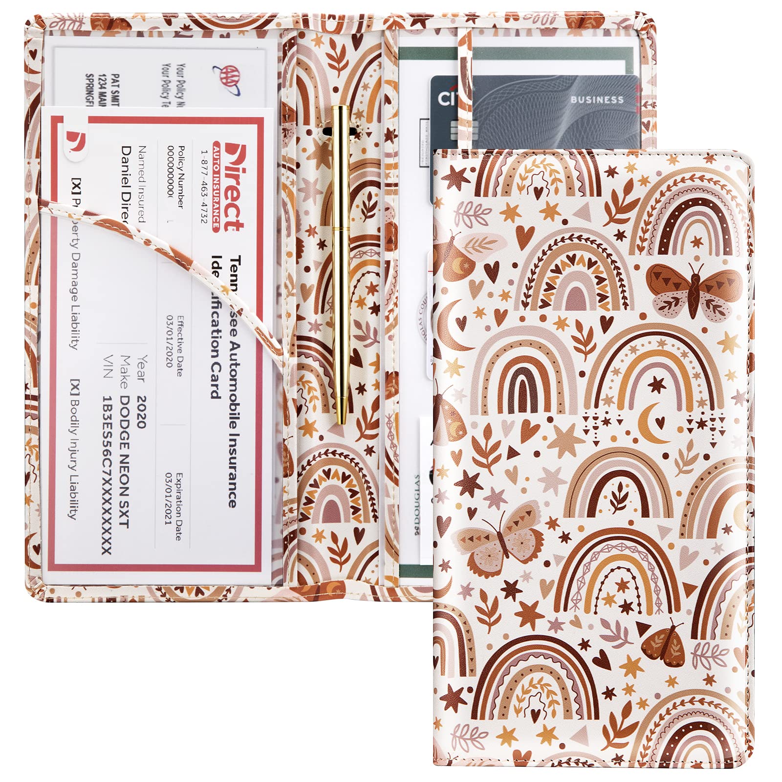 Snapklik.com : Mymazn Car Registration And Insurance Holder, Girly Car ...