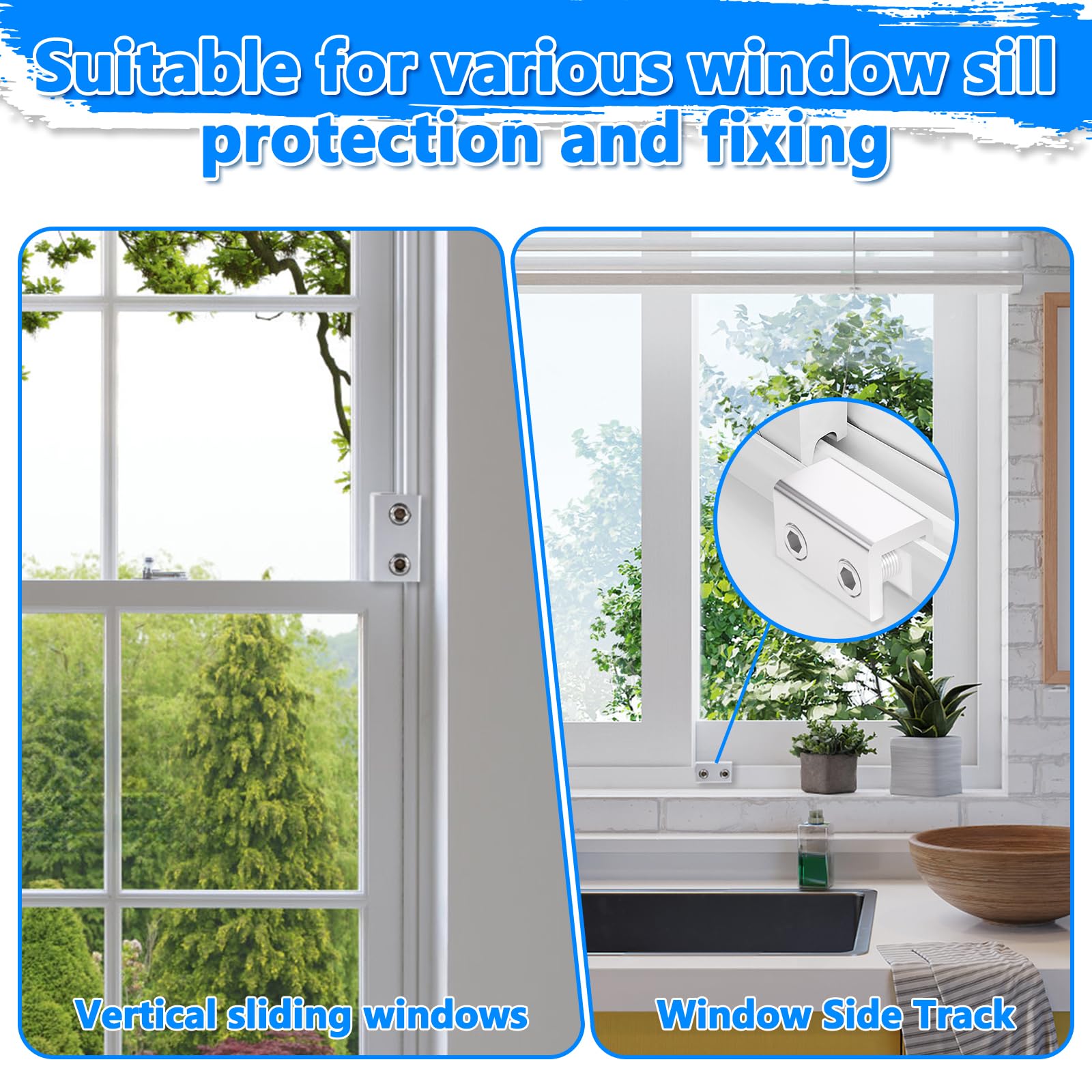 Snapklik.com : Window Locks, 4 Sets Premium Sliding Window Locks ...