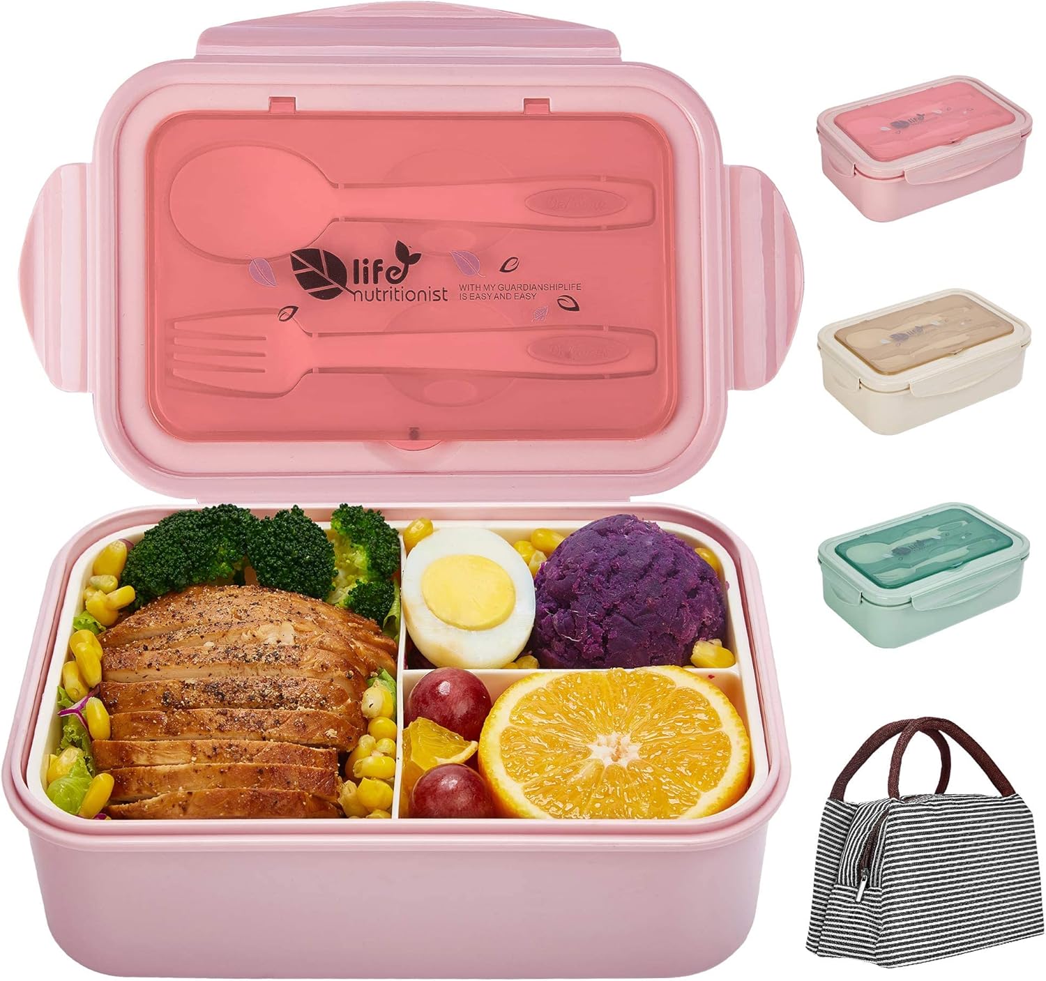 Amazon.com: Porzu Bento Lunch Box, 1400 ML Lunch Box Meal Prep For ...