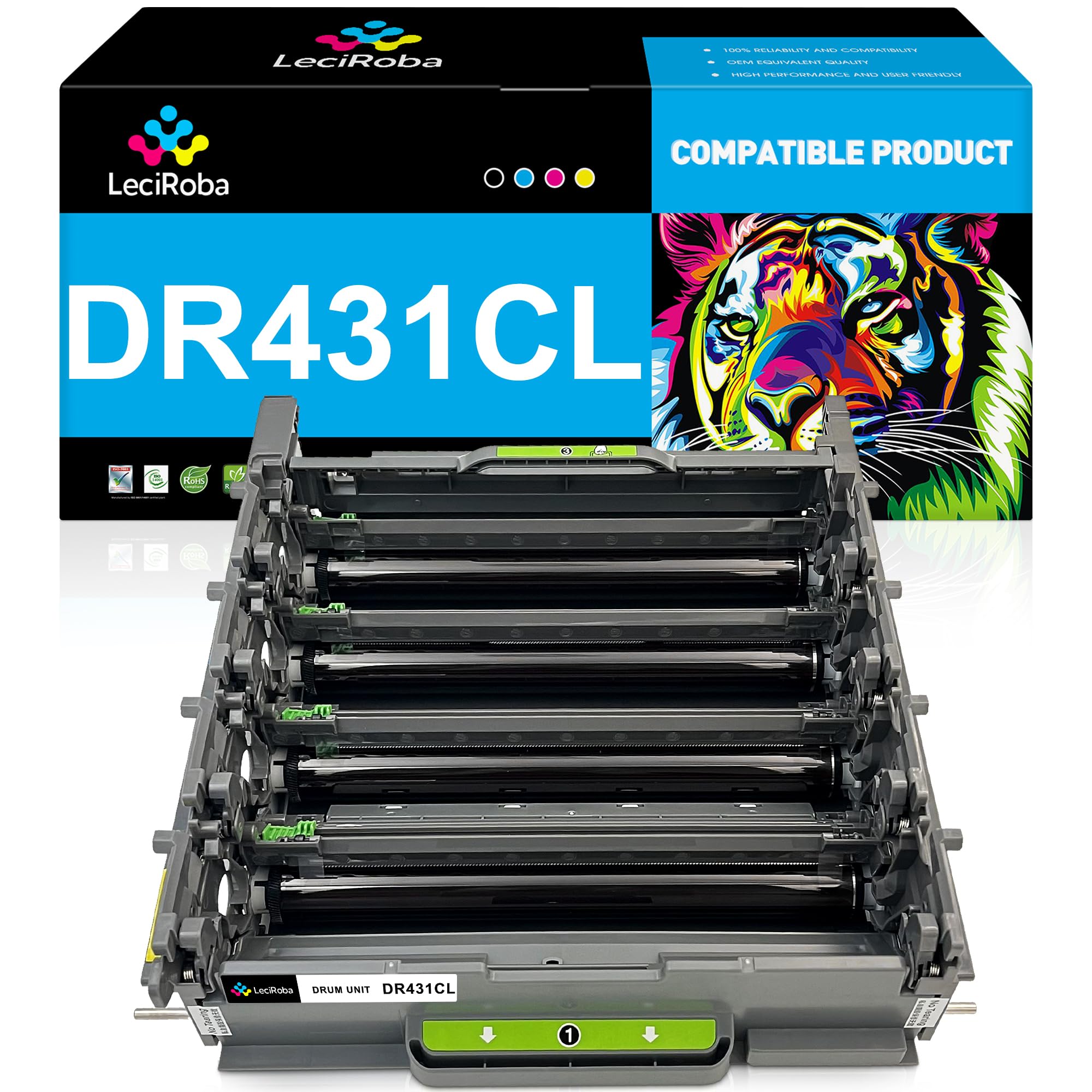 Amazon.com: LeciRoba DR431CL Drum Unit Replacement for Brother DR431CL ...
