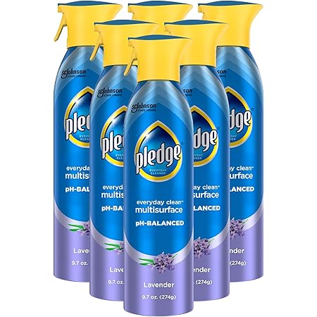 Amazon.com: Pledge Multisurface Cleaner Spray, Fresh Lavender Scent ...