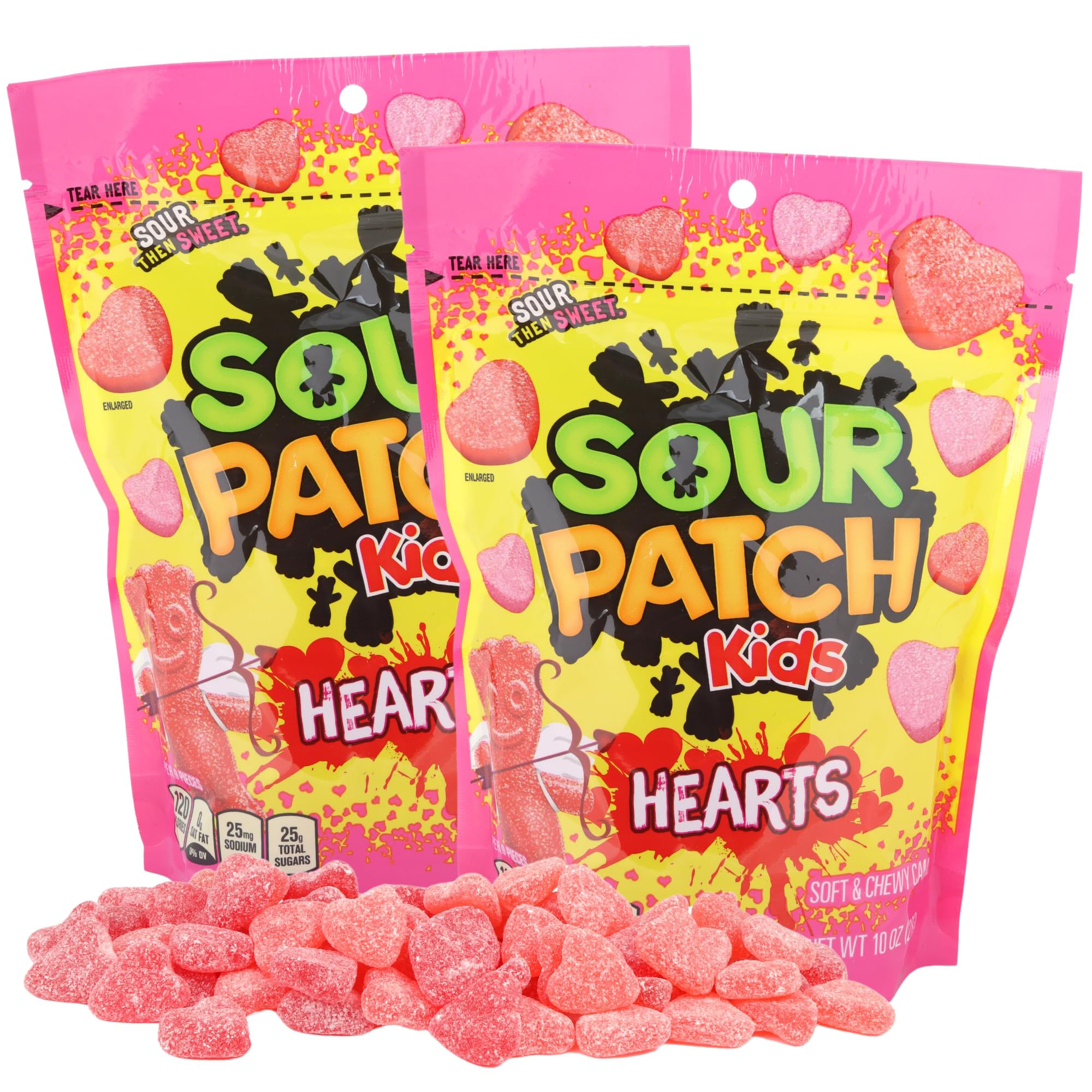 Amazon.com : Sweetzo 2025 Valentine's Candy Bundle with Sour Hearts ...
