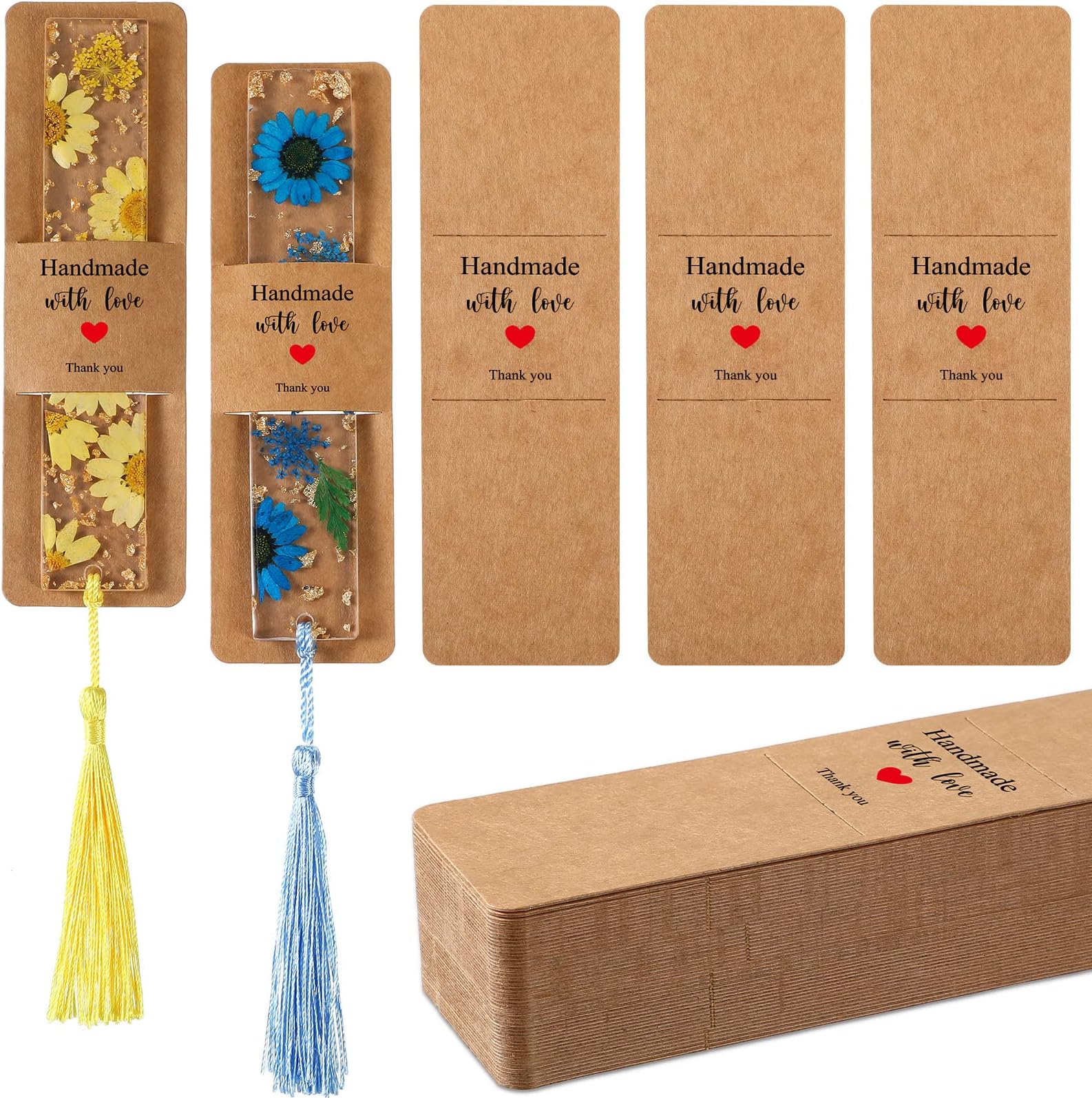 Amazon.com: Fumete 50 Pieces Resin Bookmark Holder 5.9 x 1.8 Inches ...