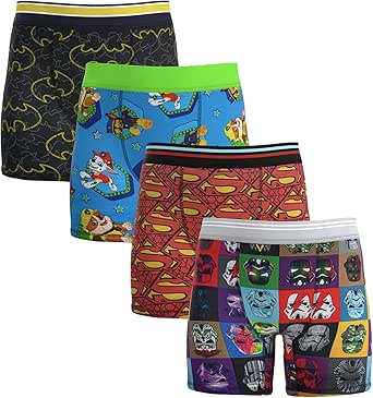 Amazon.com: Boys Boxer Brief Cartoon Kids Little Big Boys Underwear Set ...