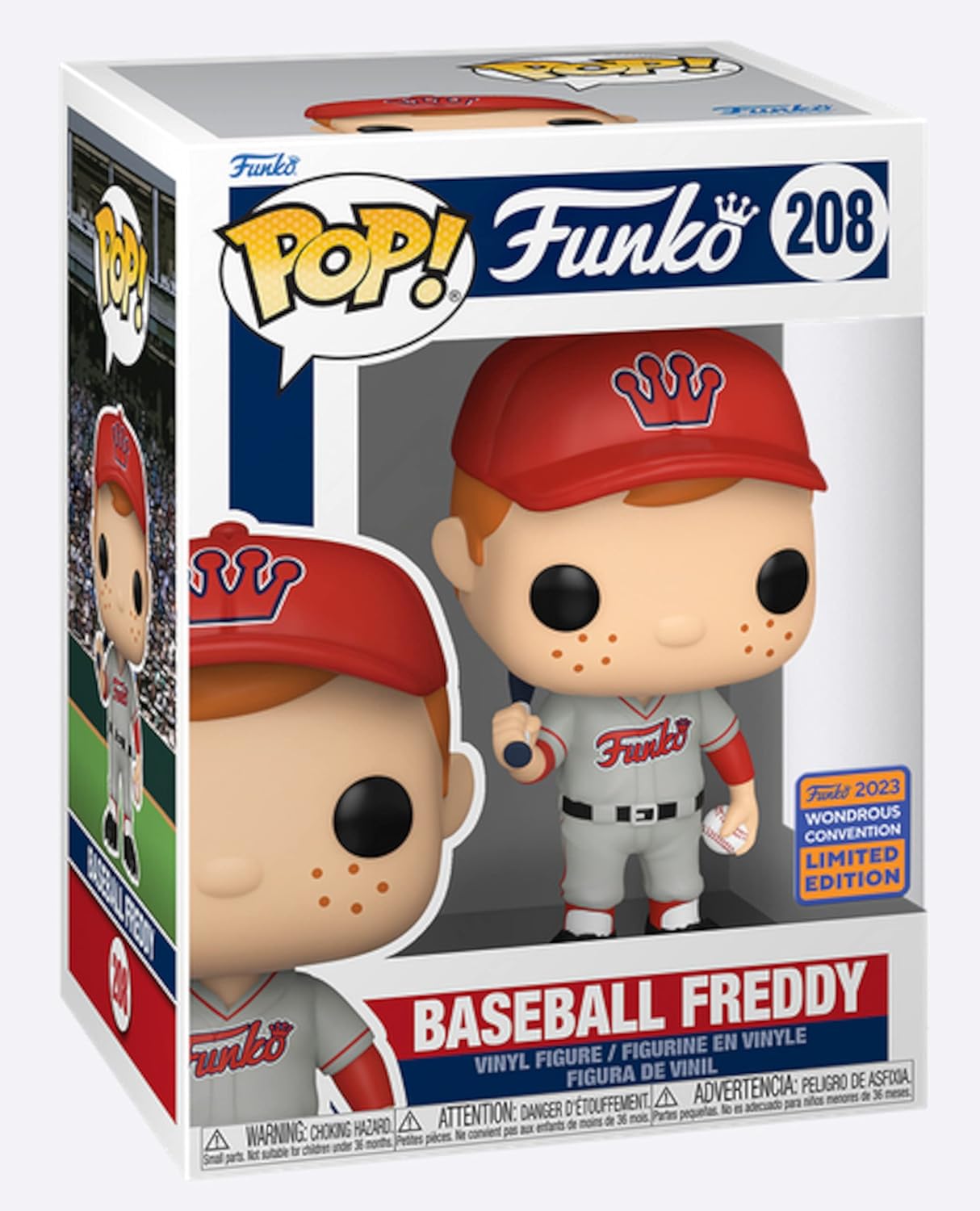 Amazon.com: Funko Pop! Baseball Freddy Red Hat WonderCon : Toys & Games