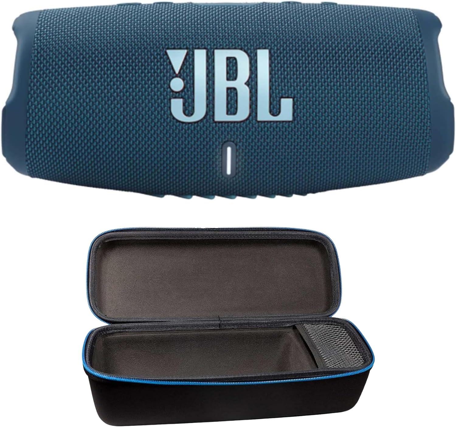Amazon.com: JBL Charge 5 (Blue) + Bundle with divvi! Protective ...