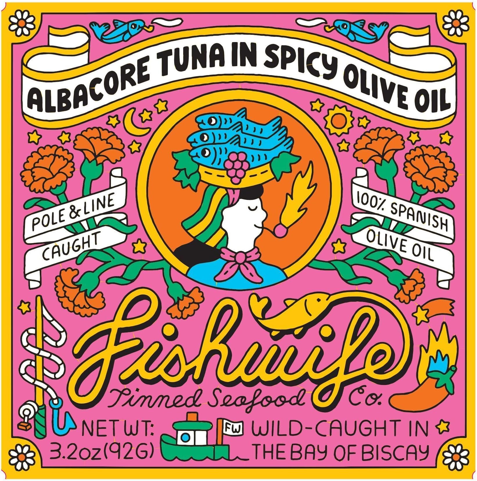 Amazon.com : Fishwife Albacore Tuna in Spicy Olive Oil 1-Pack (3.2 ...