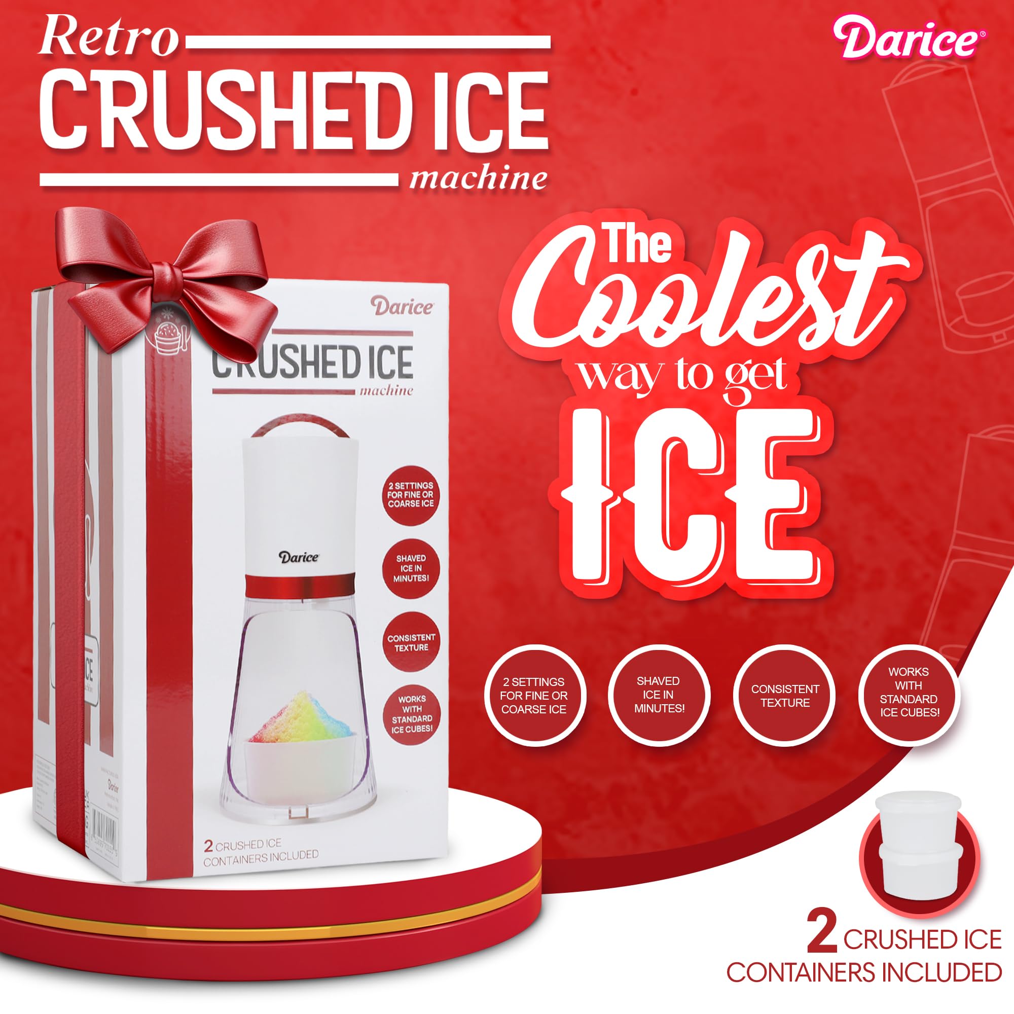 Snapklik.com : Darice Shaved Ice Machine Crushed Ice Maker