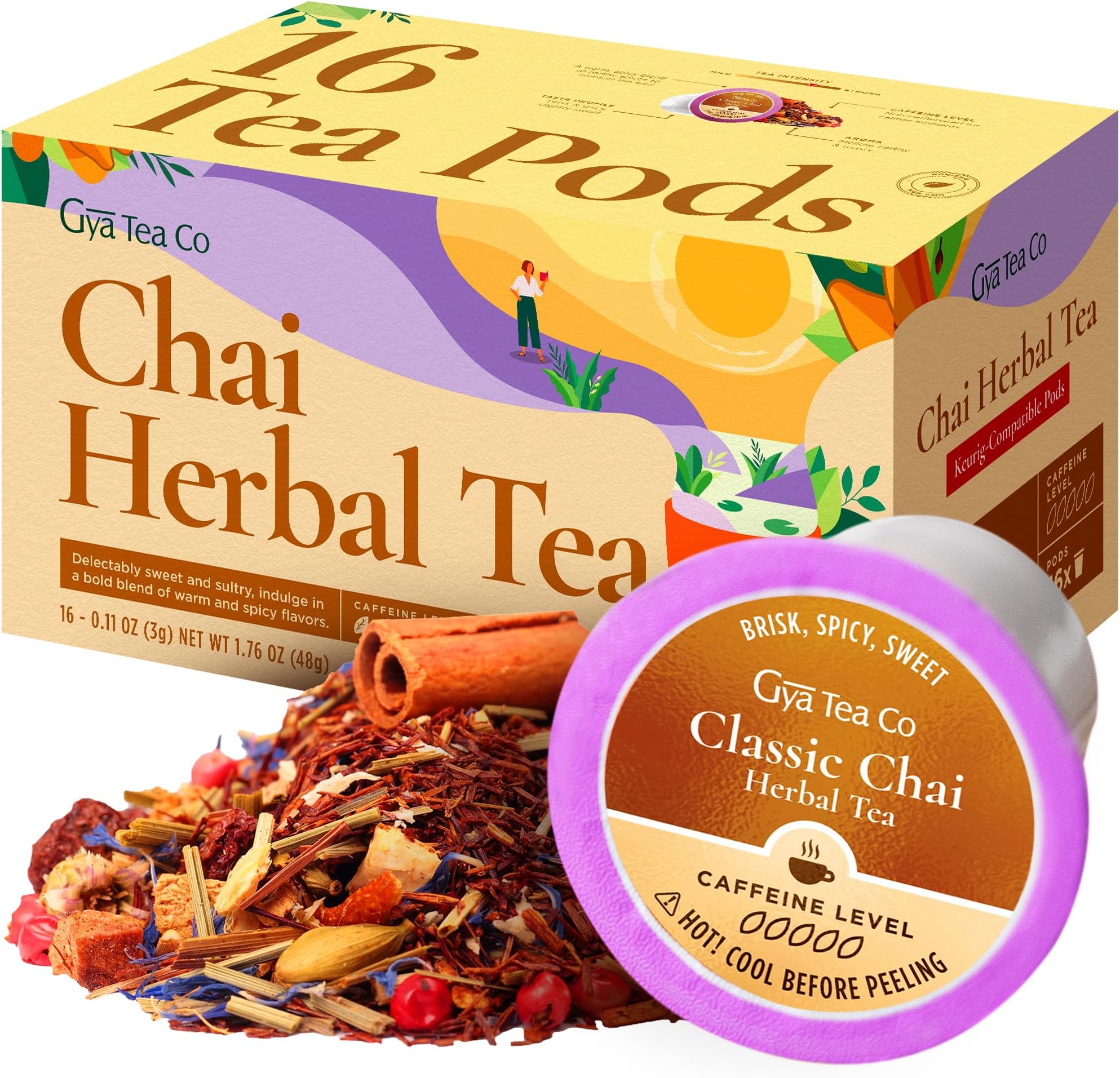 Amazon.com : Flavia Bright Tea Co., Chai Spice, 1 rail of 20 count ...
