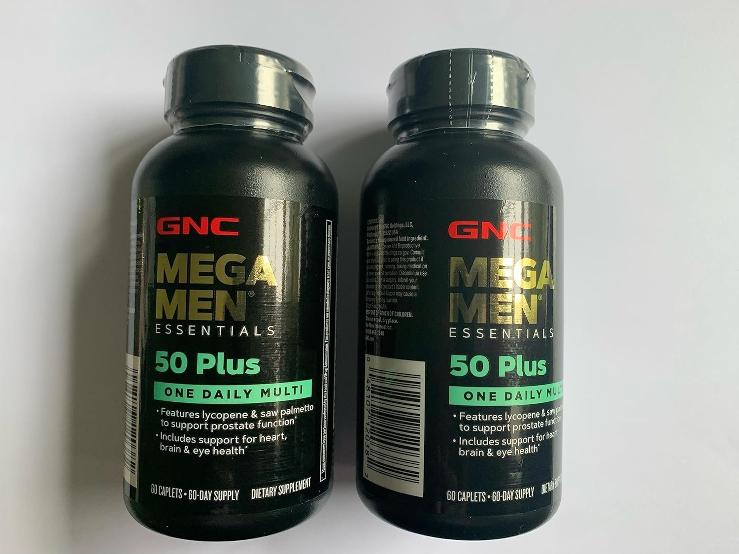 Amazon.com: GNC Mega Men 50 Plus One Daily Multivitamin, Twin Pack, 60 ...