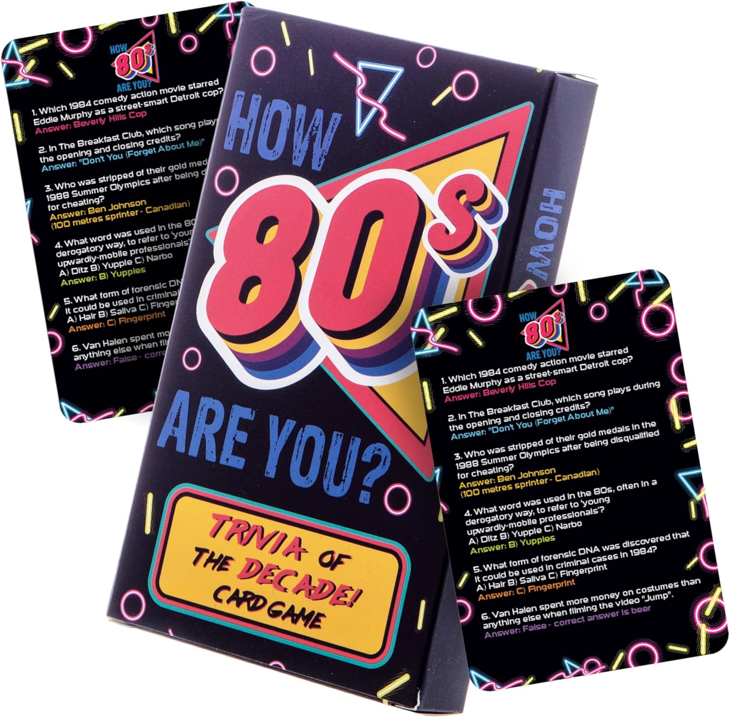 Amazon.com: Boxer Gifts How 80's are You? 1980s Trivia Cards Game | Fun ...