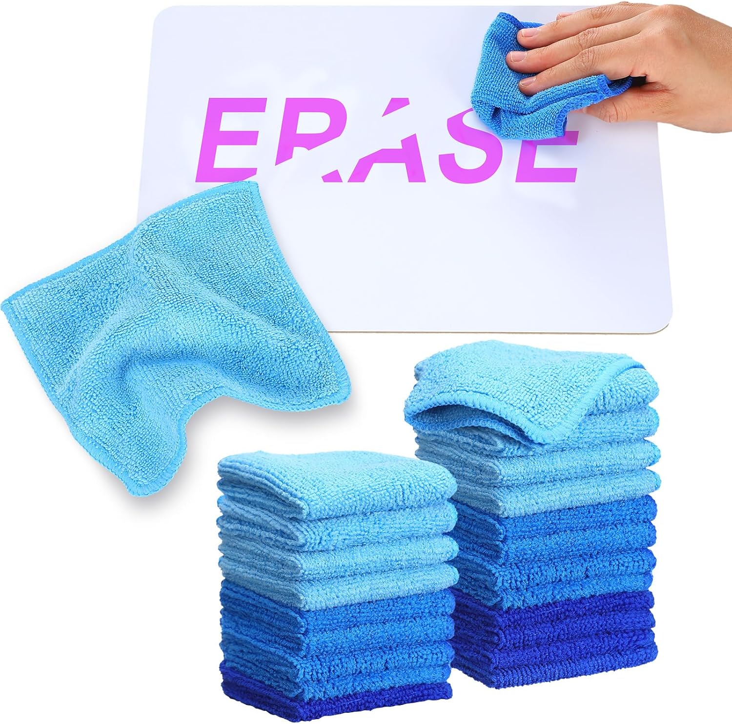 Amazon.com: Tanlade Microfiber Cleaning Cloth 6"x6" Cleaning Rags ...