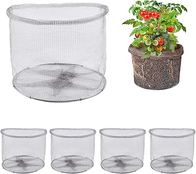 Amazon.com : Aulock 4 Pack 5 Gallon Root Stainless Steel Guard Baskets ...