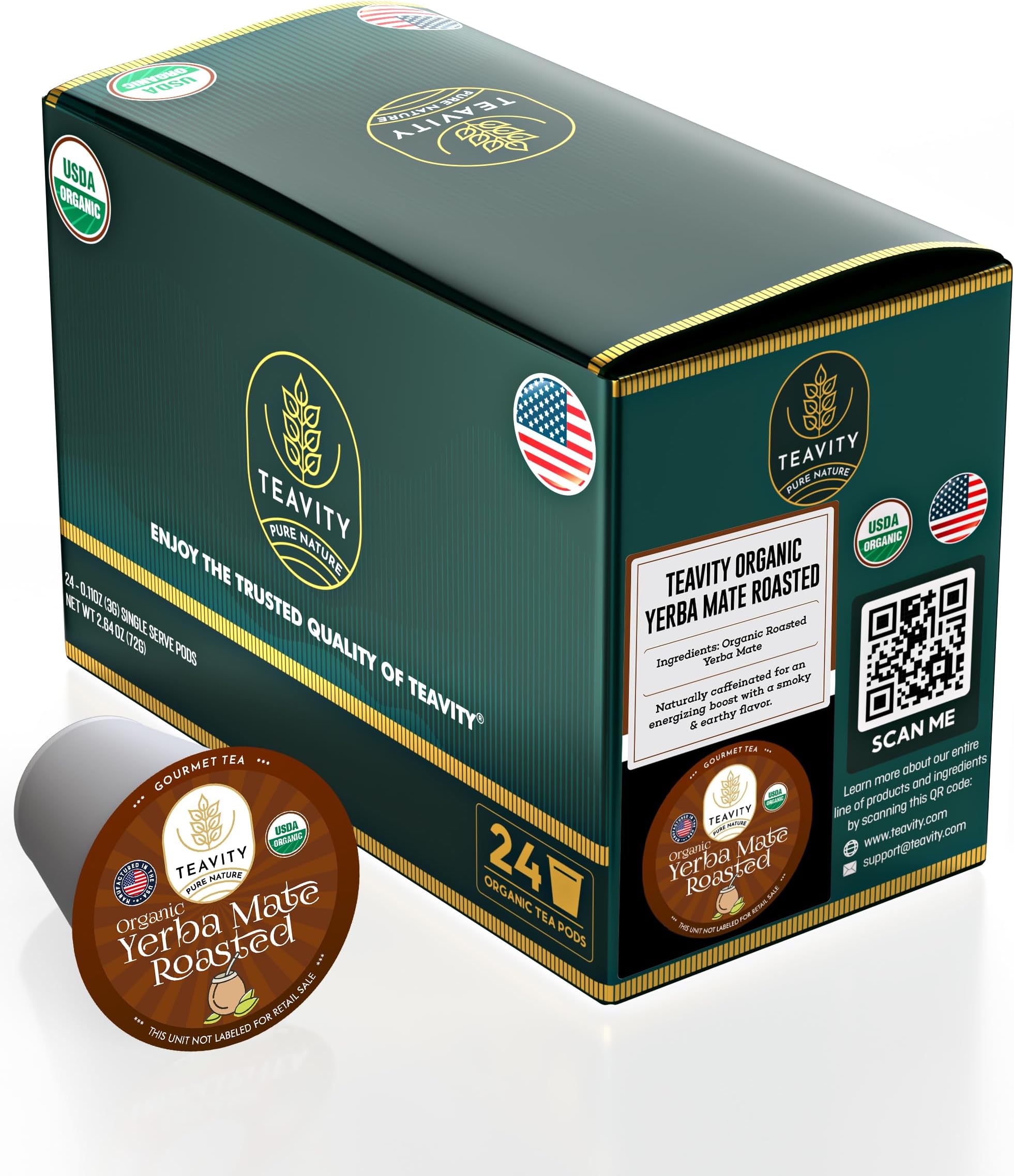 Amazon.com: The Mate Factor Yerba Mate Energizing Mate & Grain Beverage ...