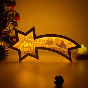 Amazon.com - QUORVEX Africa, Safari, Elephant 3D Paper Cut Light Box ...