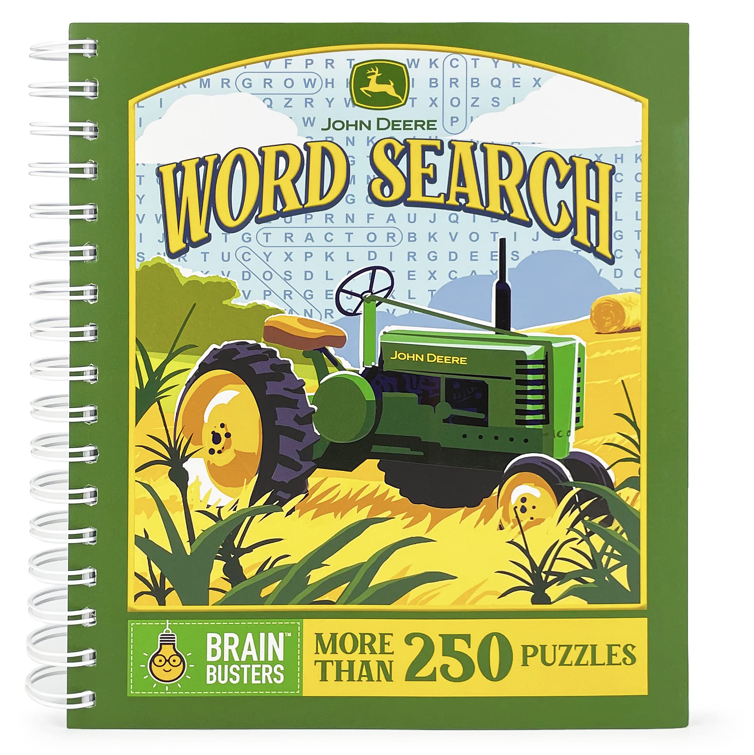 Buy John Deere Word Search, Multi-Level Spiral-Bound Puzzle Book ...