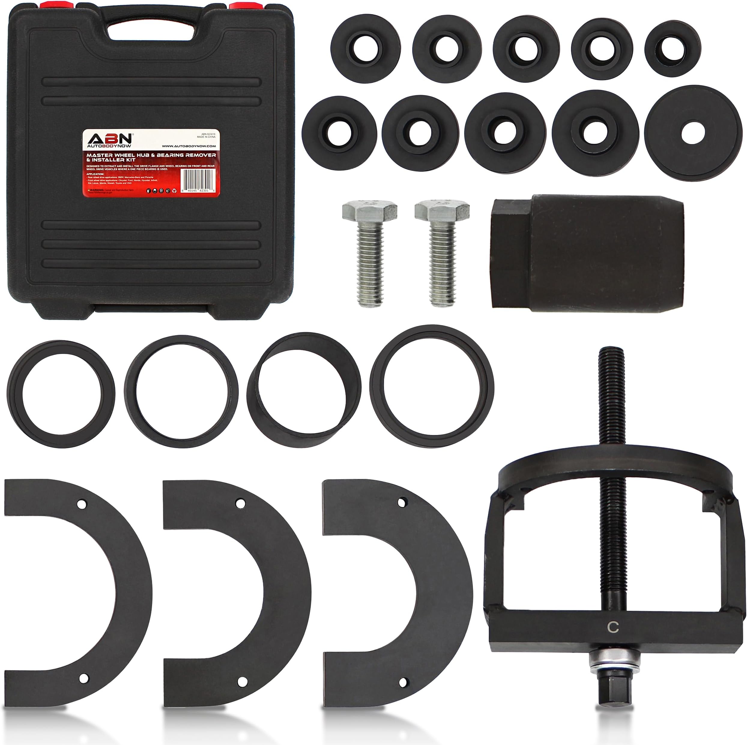 Amazon.com: ABN Master Wheel Hub Removal Tool Kit - C to U Sizes Front ...