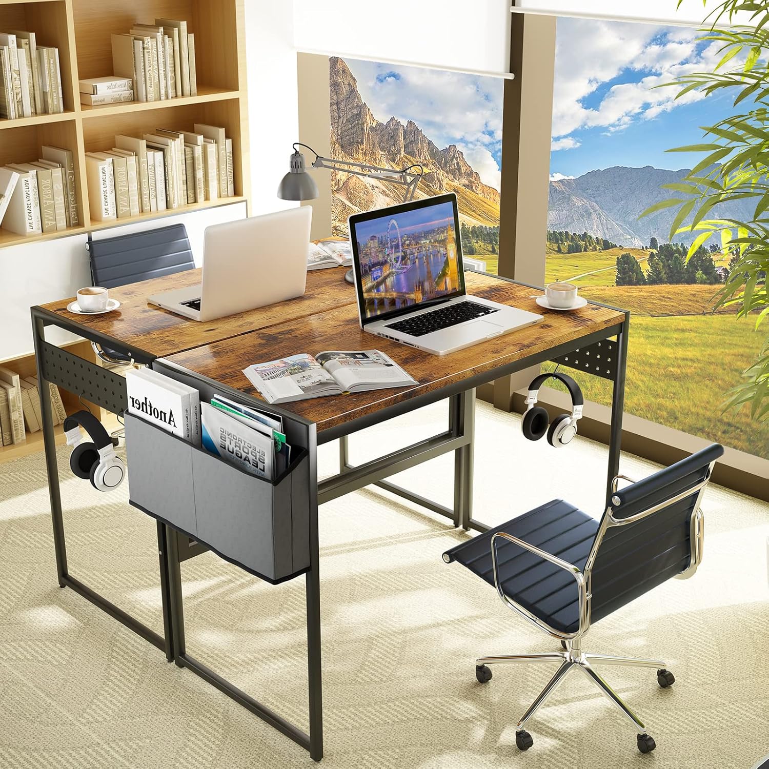 AWQM Computer Desk 39-Inch Writing Desk Home Office Small Study ...