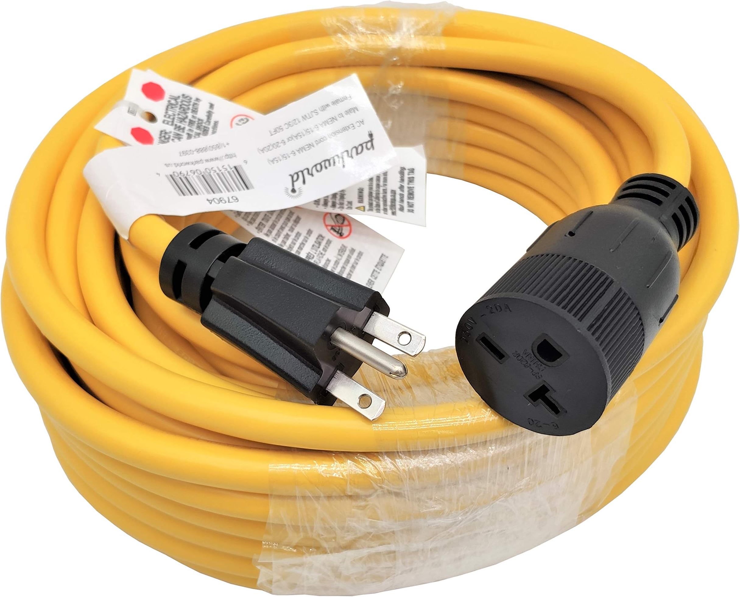 Parkworld NEMA 6-15 Extension Cord 6-15P to 6-15R (T Blade Female Also ...