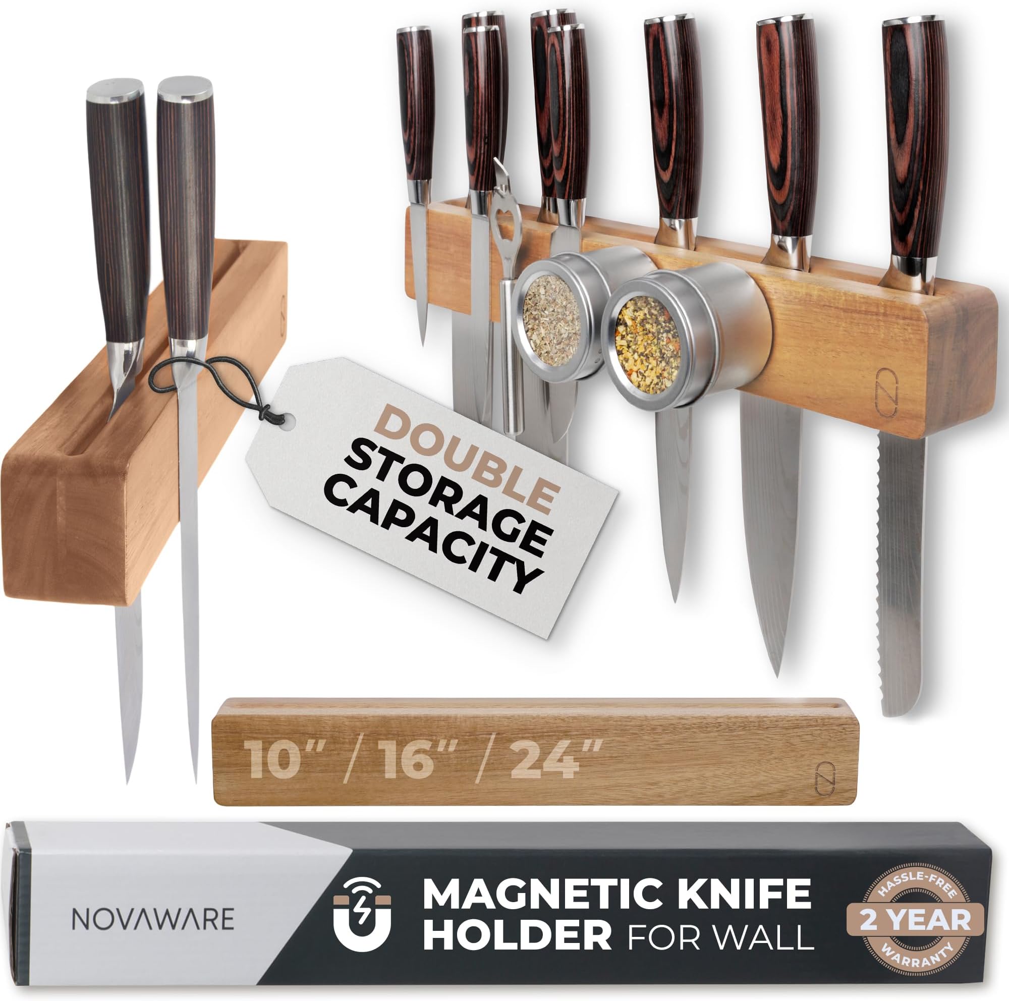 Amazon.com: Restaurant/Commercial Kitchen Knife Rack - Holds 10 Knives ...
