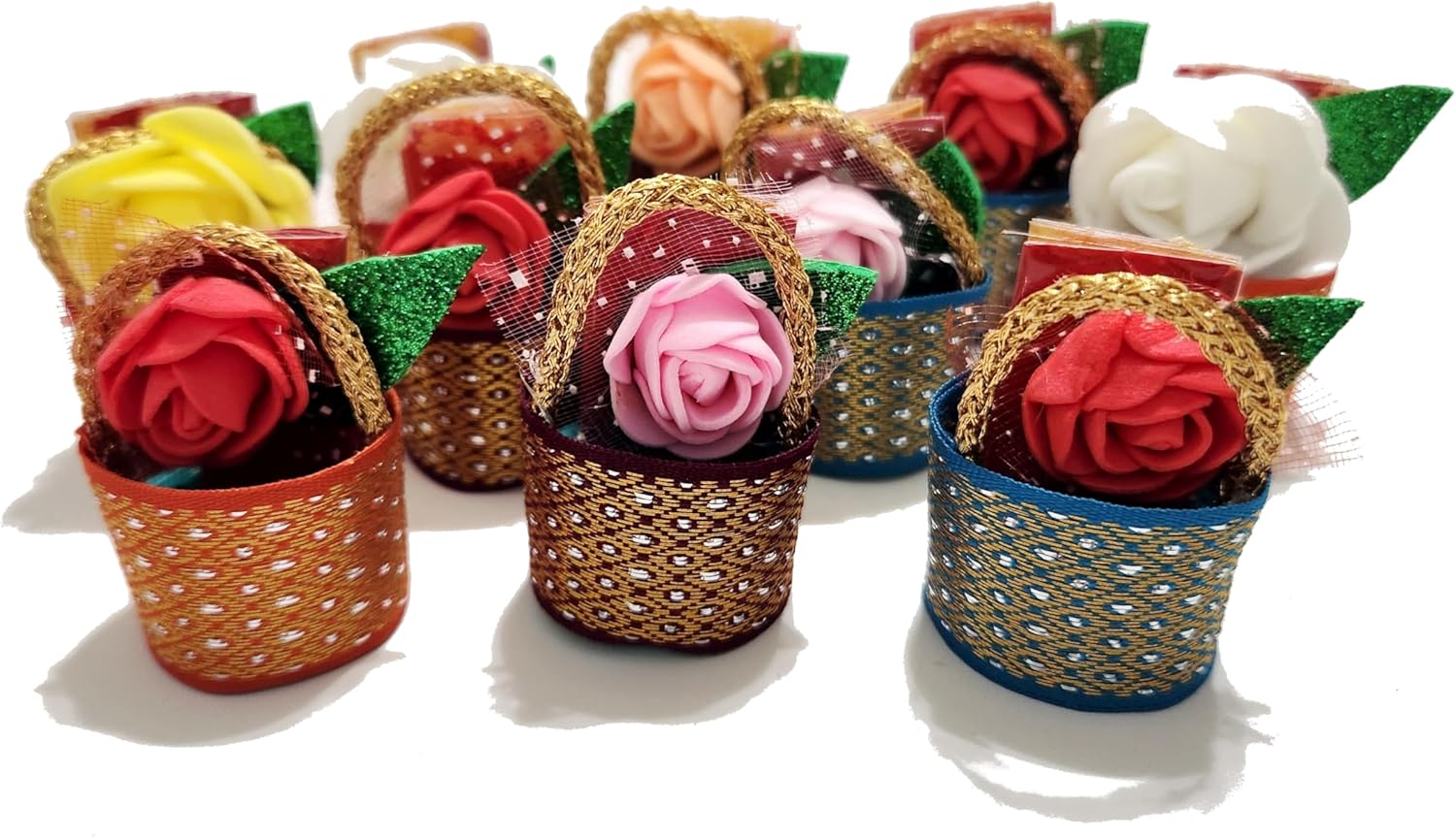 Amazon.com: Haldi Kumkum | Set of 10 | Pasupu kumkum | Tamboolam ...