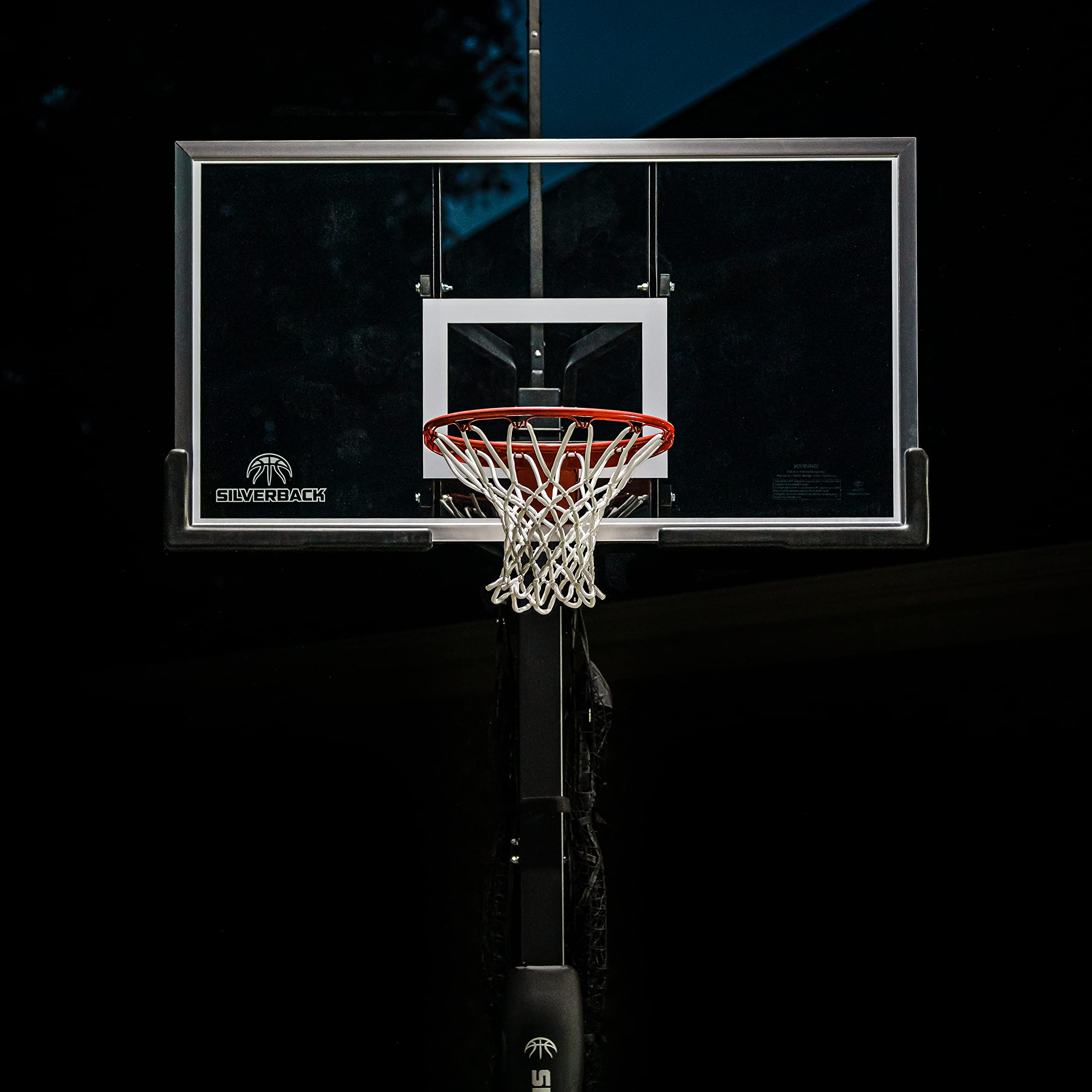 Silverback LED Basketball Hoop Light Illuminates Backboard, Rim, and ...