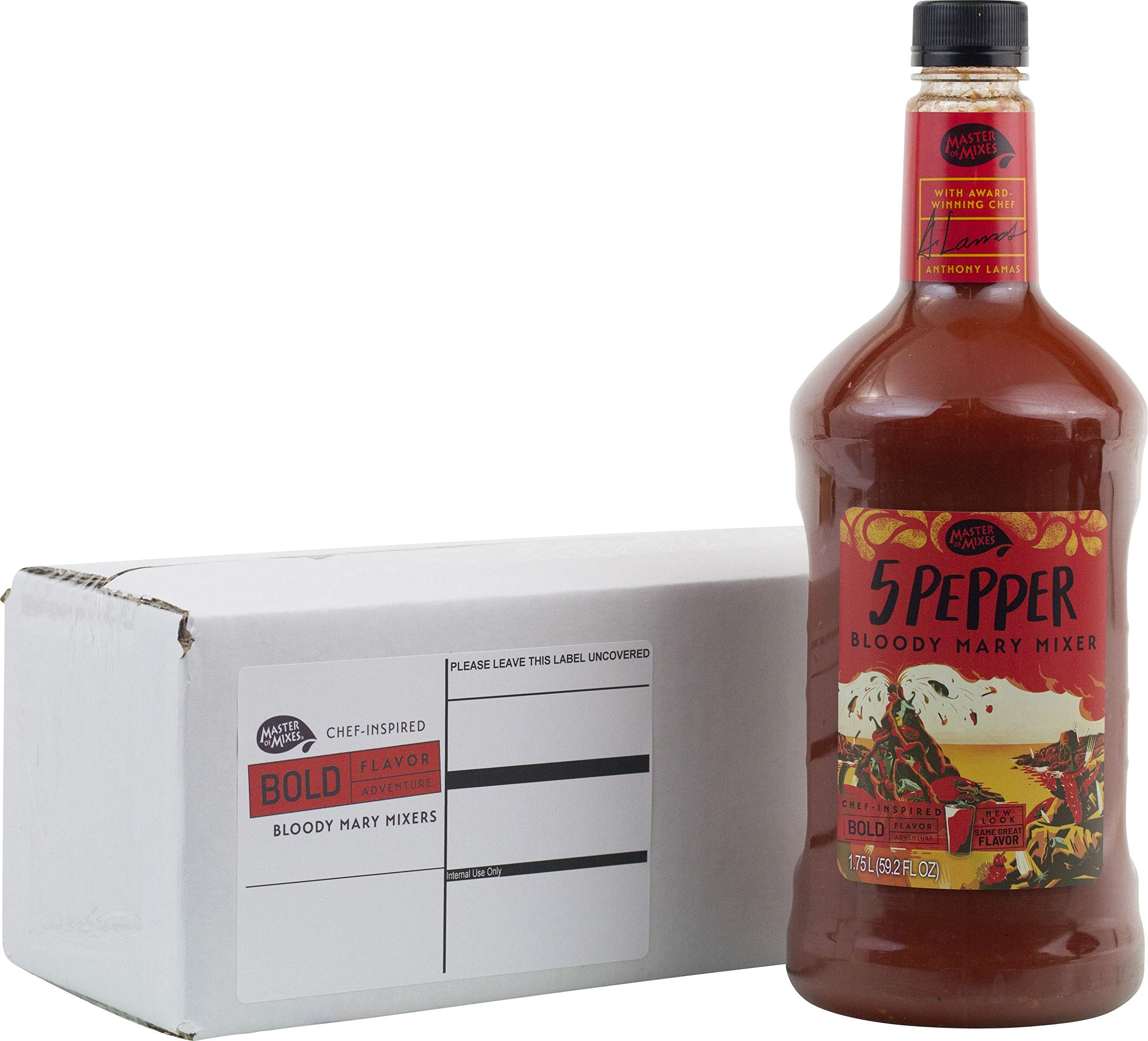 Amazon.com : Master of Mixes 5 Pepper Extra Spicy Bloody Mary Drink Mix ...