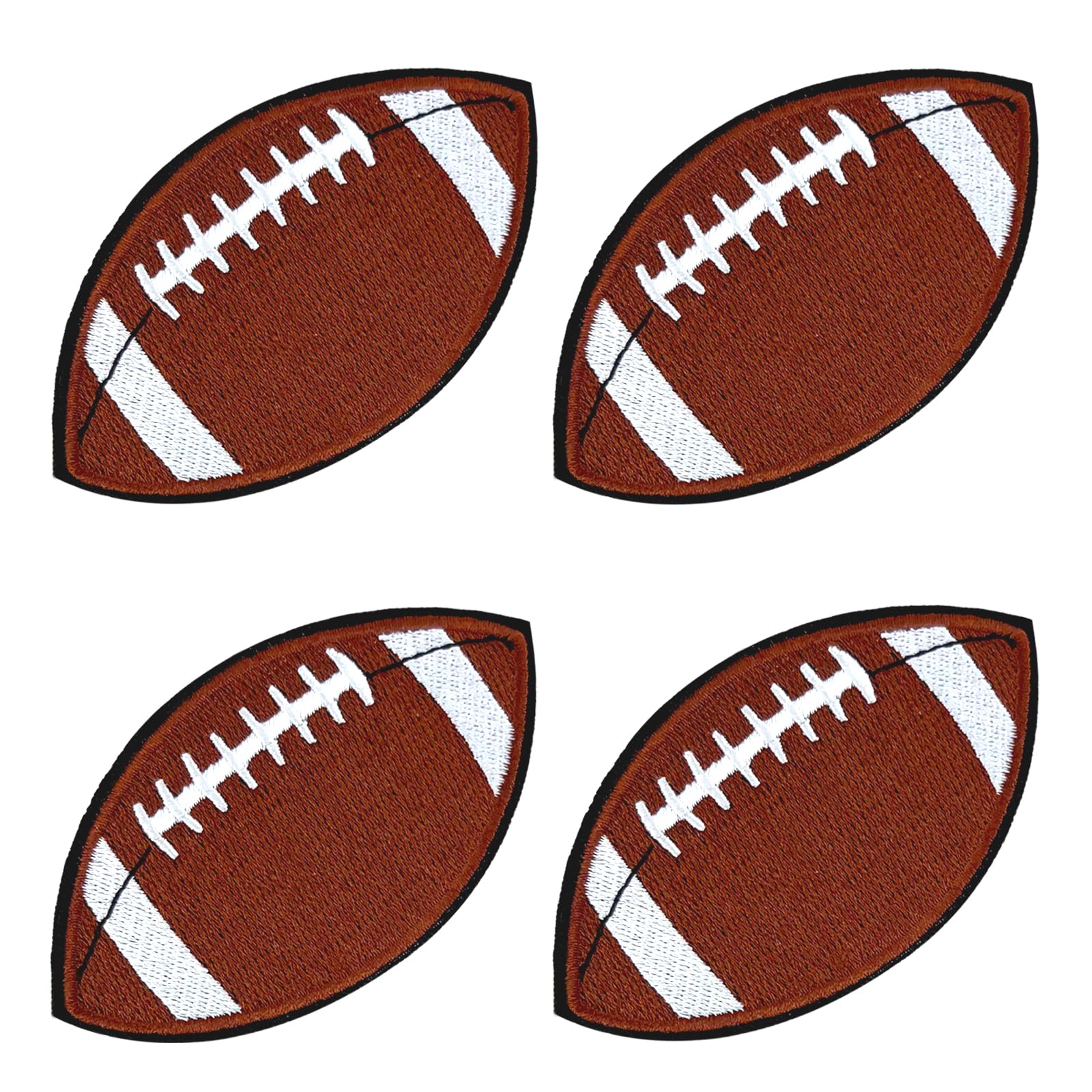 Amazon.com: LESONWO 4pcs Football Patches, Iron on Rugby Sew on Patches ...