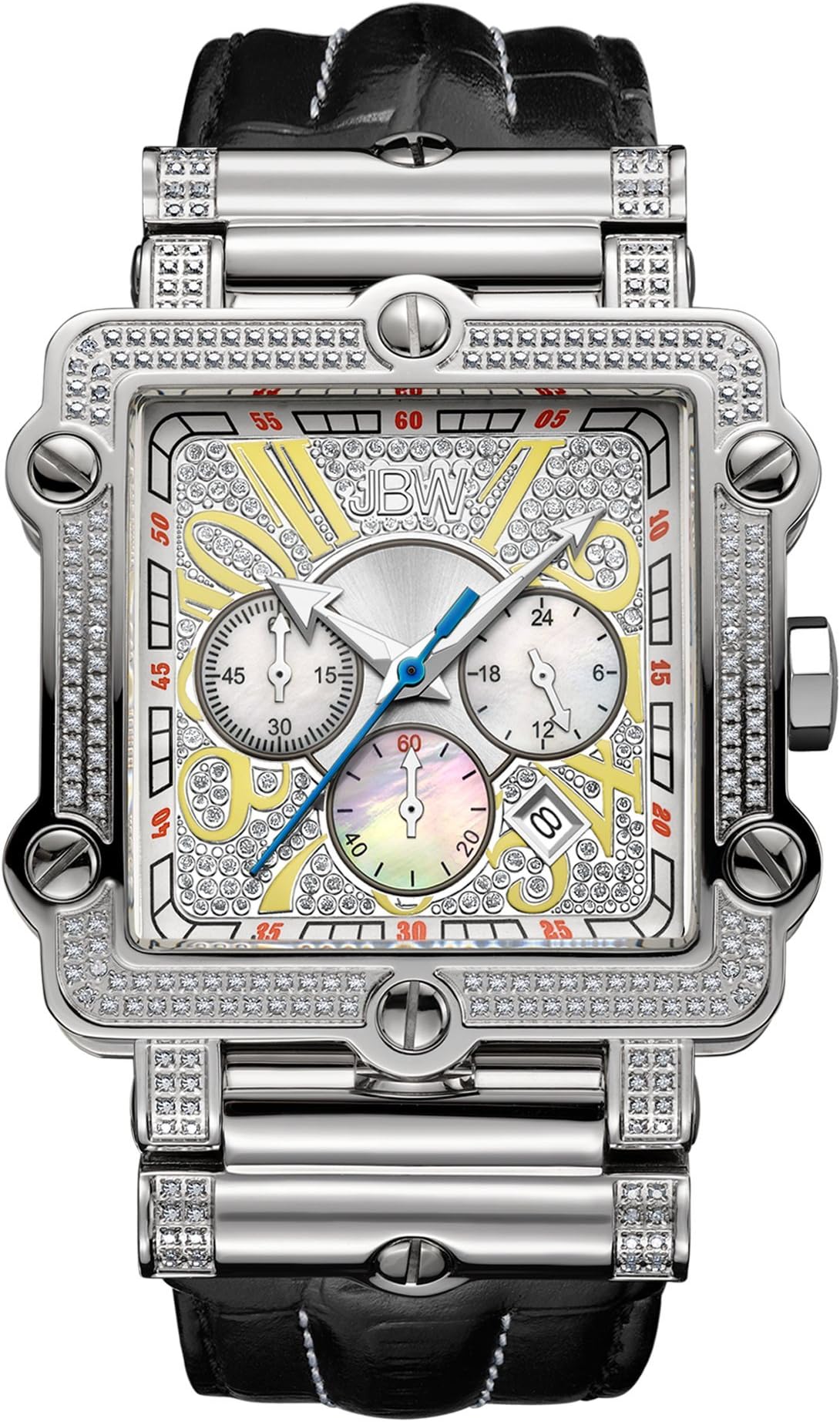 JBW Luxury Men’s Phantom 238 Diamonds Chronograph Watch - JB-6215-238-B ...