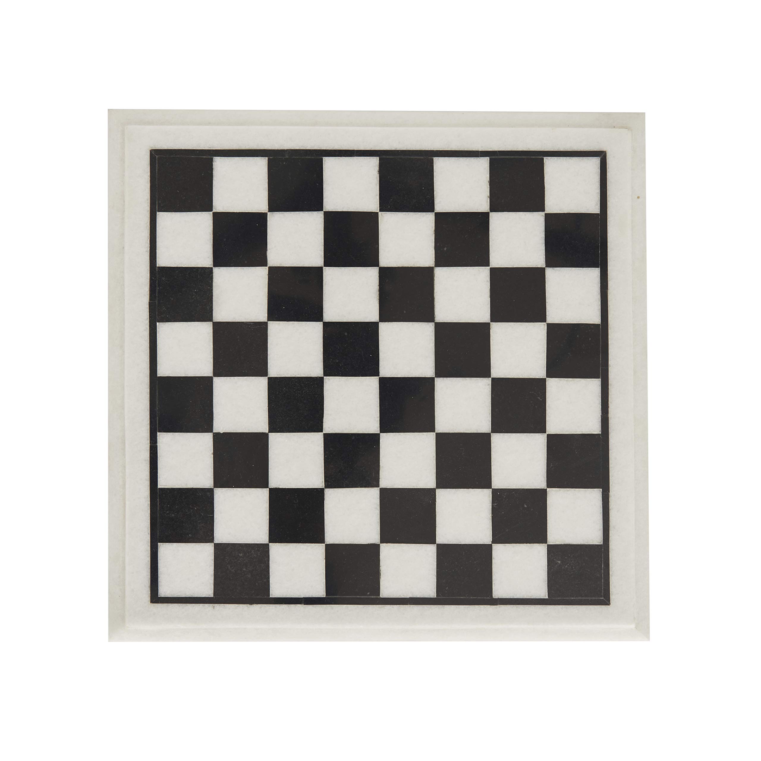 Buy Queenza Chess Board Marble – 12 Inch Handmade Weighted White Marble ...