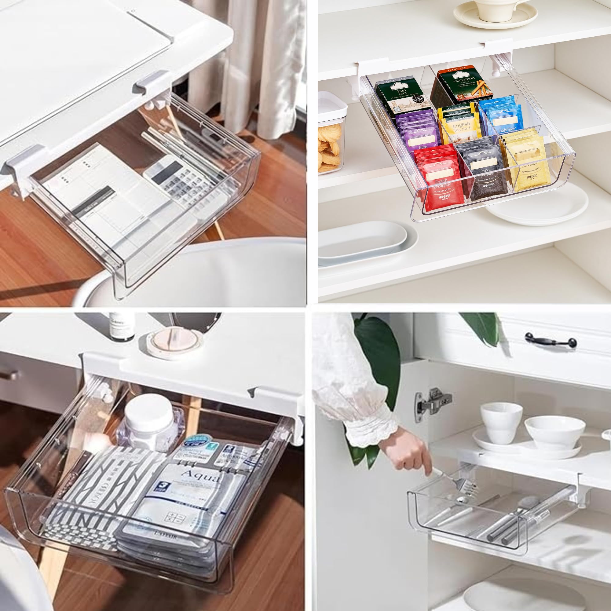 Snapklik.com : Vacane Refrigerator Organizer Drawer, Clear Under Shelf ...