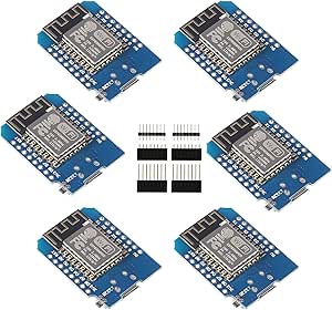 6 PCS Nodemcu WiFi Development Board with ESP8266 Chip ESP-12F 4MB Byte Module for Arduino ...
