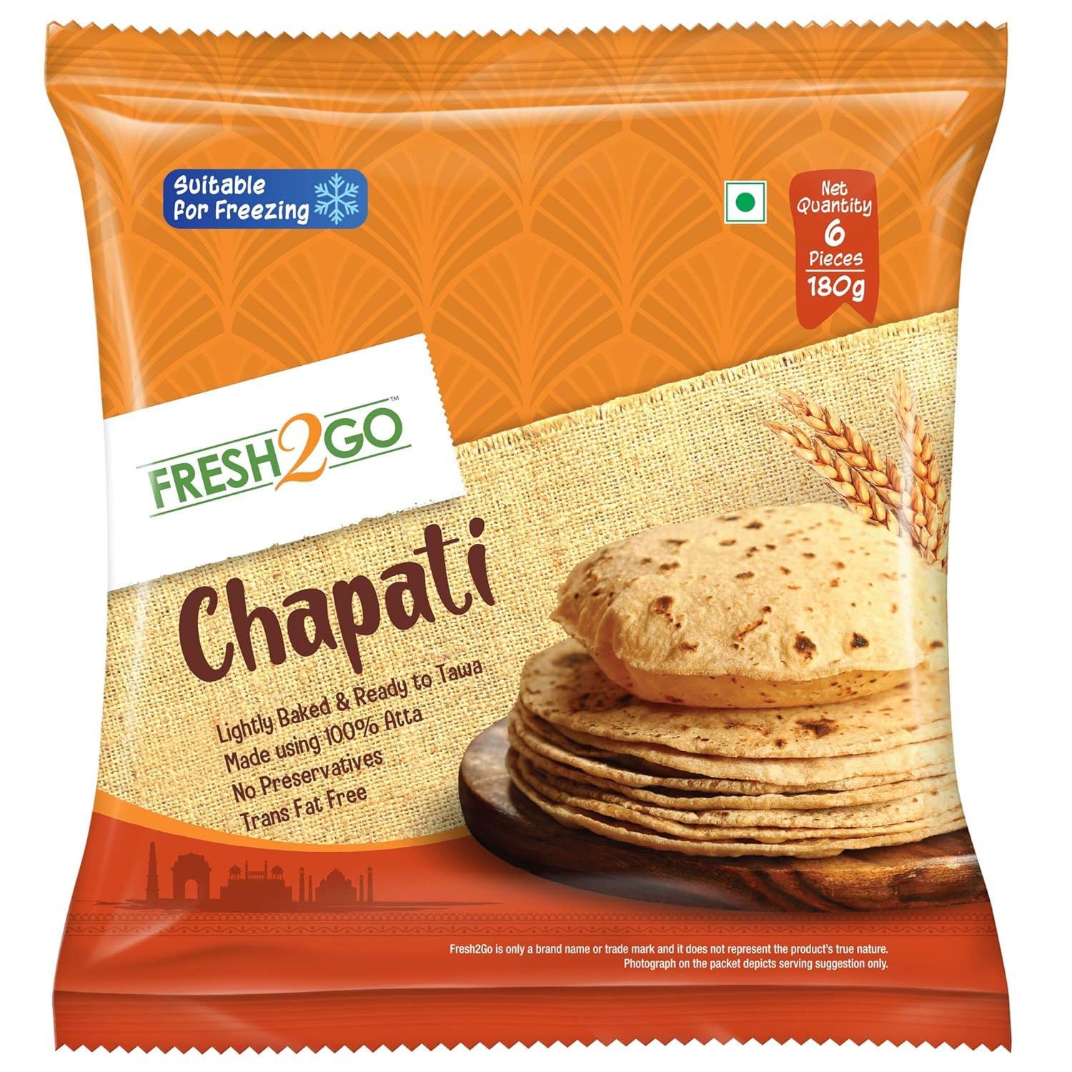 Fresh2Go Chapati (Pack of 6) : Amazon.in: Grocery & Gourmet Foods