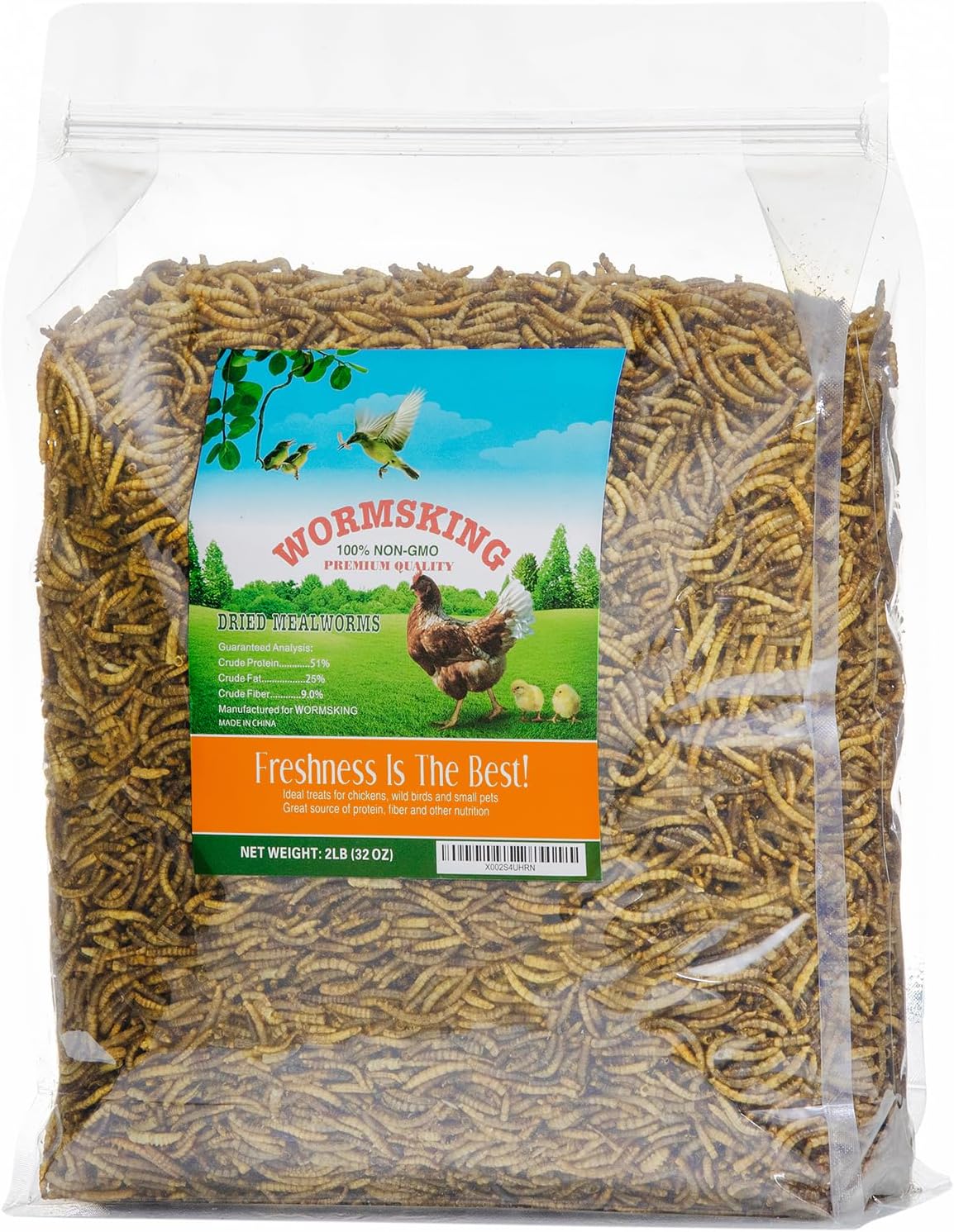 Amazon.com : Wagner's 58005 Mealworms Wild Bird Food, 18-Ounce Bag ...
