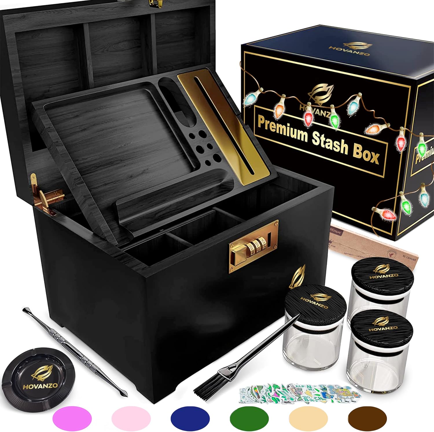 Amazon.com: HOVANZO Premium Large Stash Box - Smell Proof Stash Box ...