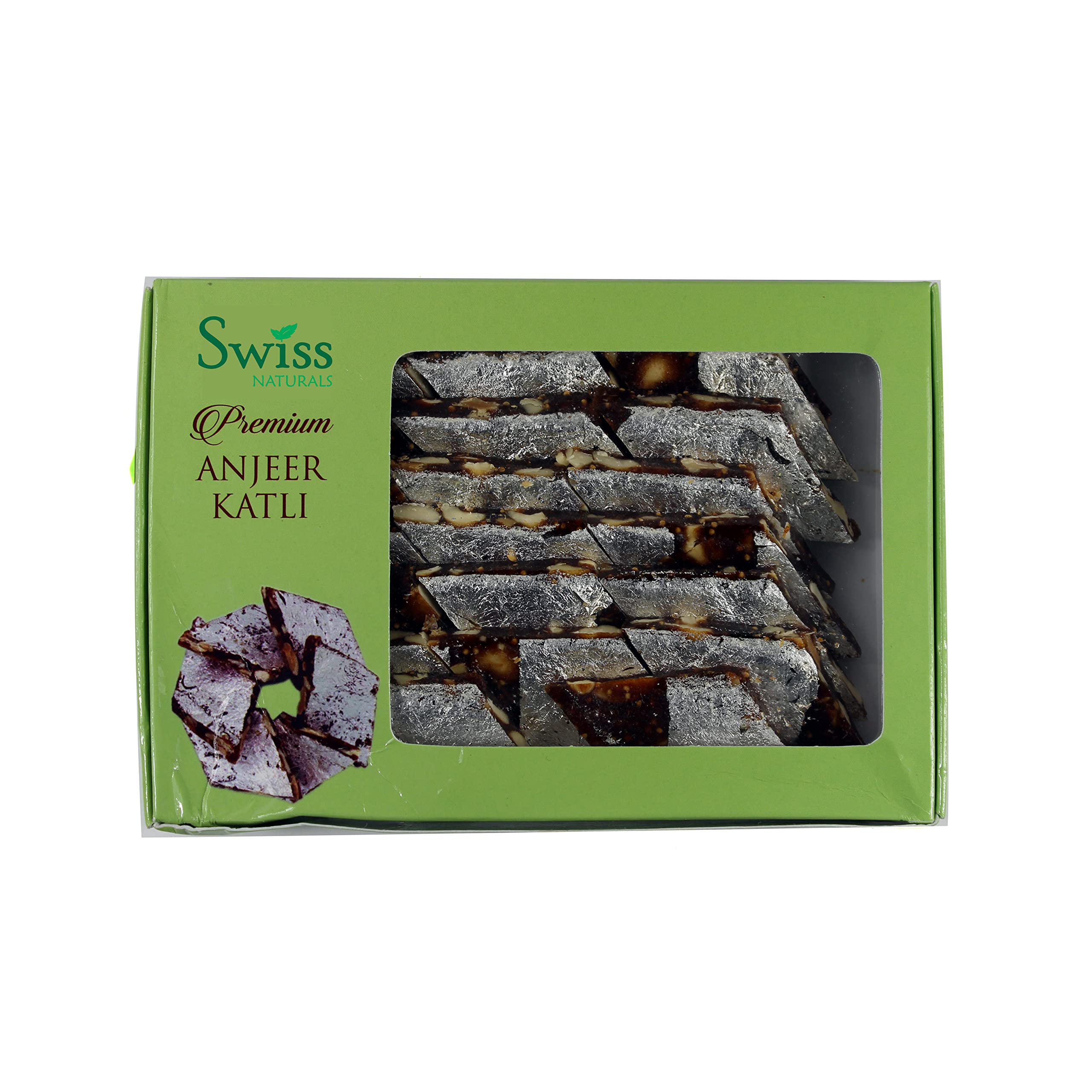 Buy Swiss Naturals Anjeer Katli | Sugar Free Fig Barfi, 400g [ Dried ...