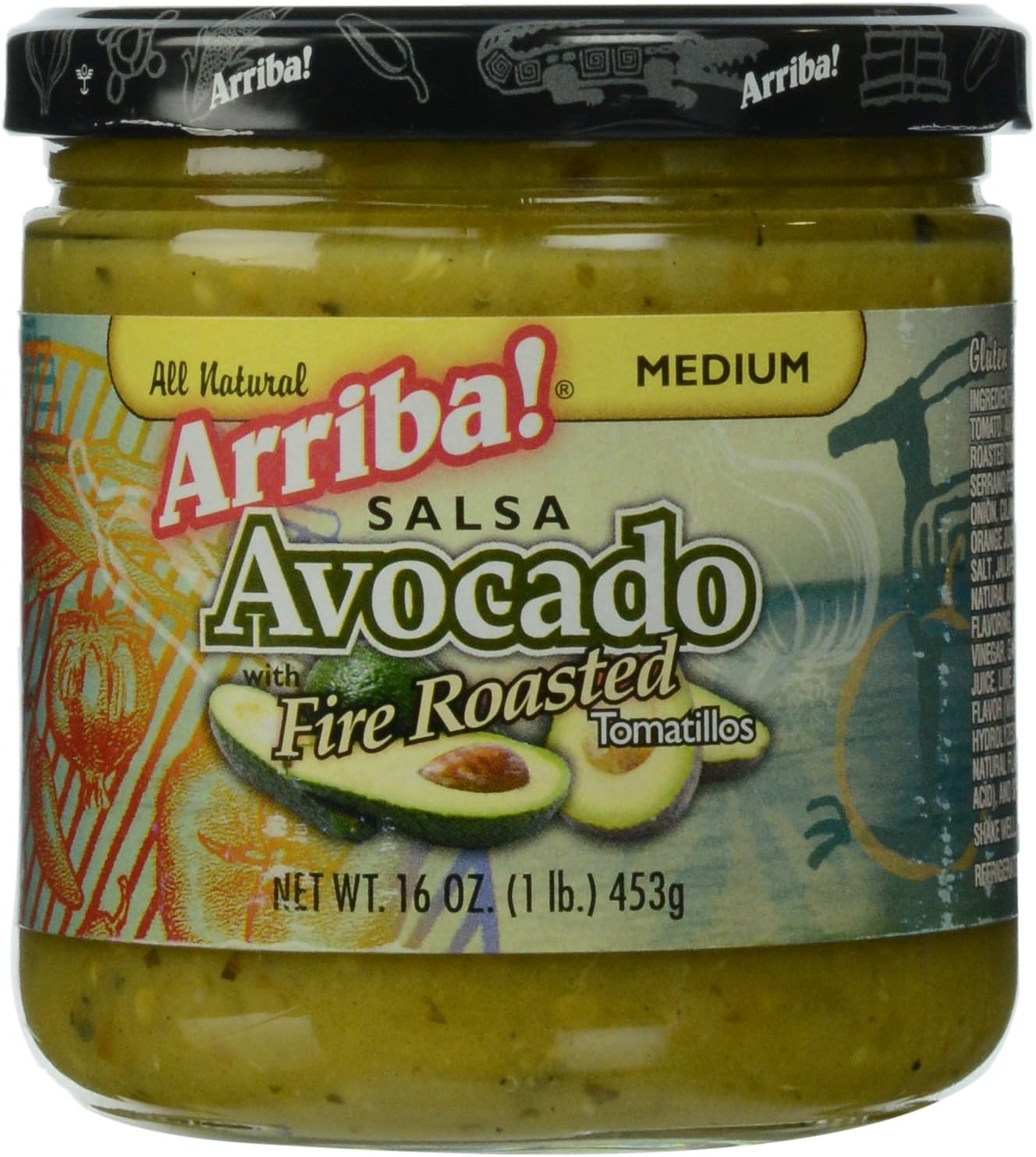 Amazon.com: Arriba Fire Roasted Green Salsa, Mild, 16 Ounce